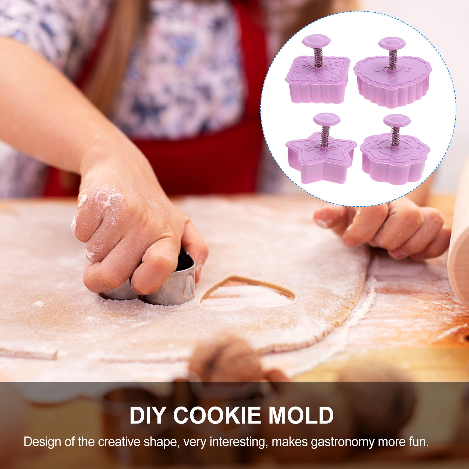 Masteelf Blessing Biscuit Mold for Baking Use Made of Strong PP Plastic ...