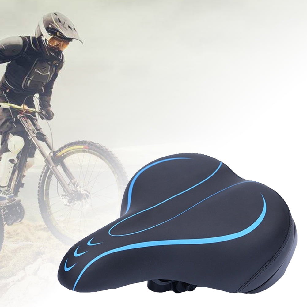 Masteelf Blue Bike Seat Cushion for Comfortable Ride with Ergonomic ...