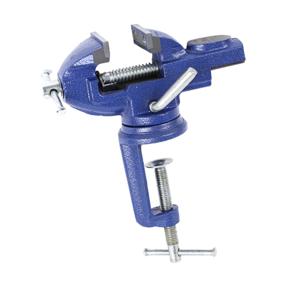 Masteelf Blue Mini Bench Vise 2 Inches 50MM Portable Iron Desk Clamp ...
