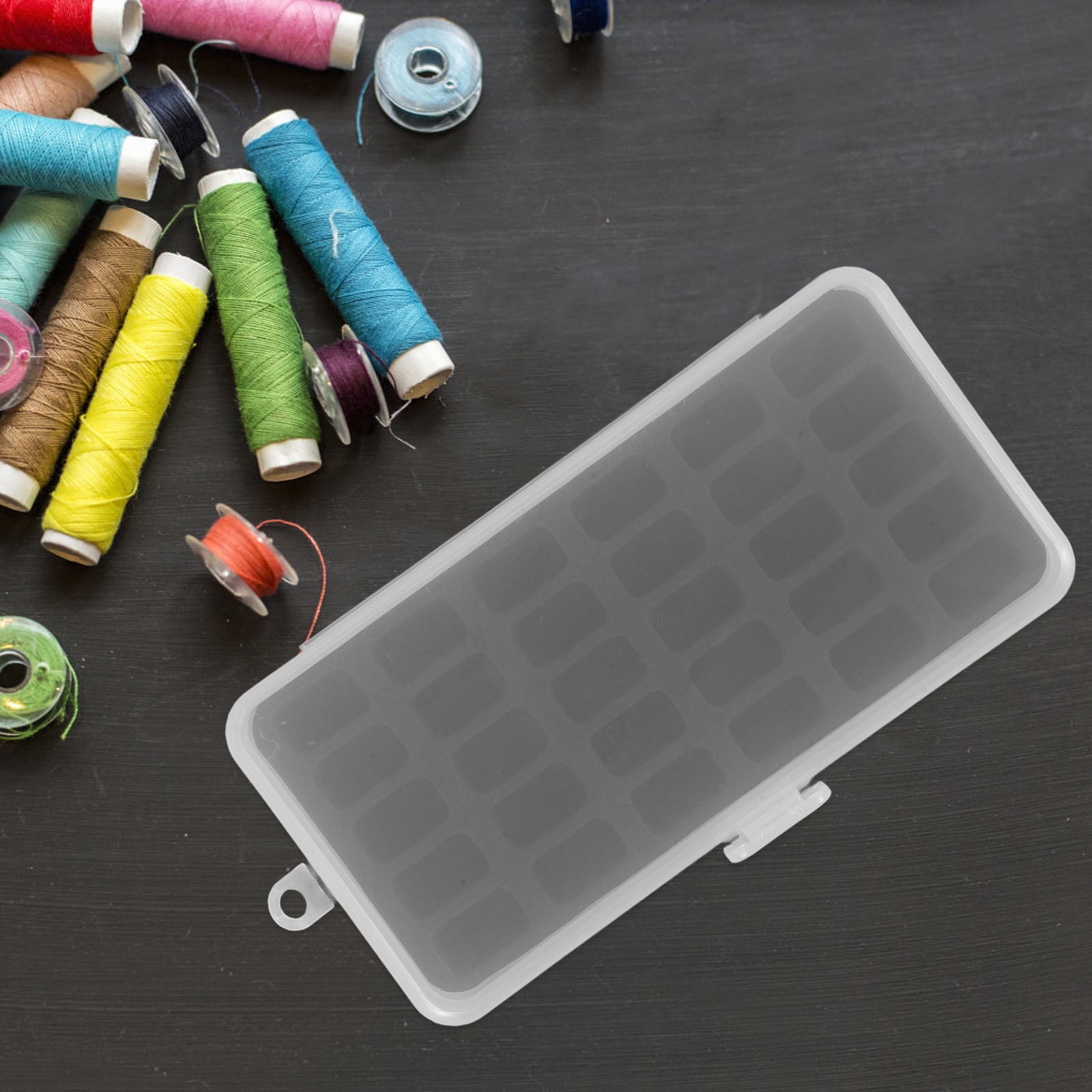 Masteelf Bobbin Storage Box Organiser Bobbins Thread Organizer Black ...