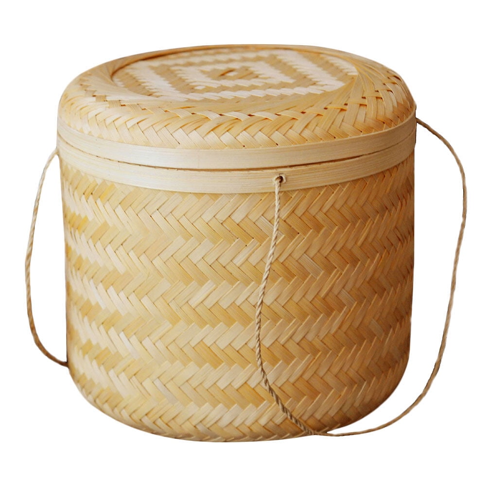 Masteelf Bread Wood Bucket Rice Cooker Portable Egg Basket Firm ...