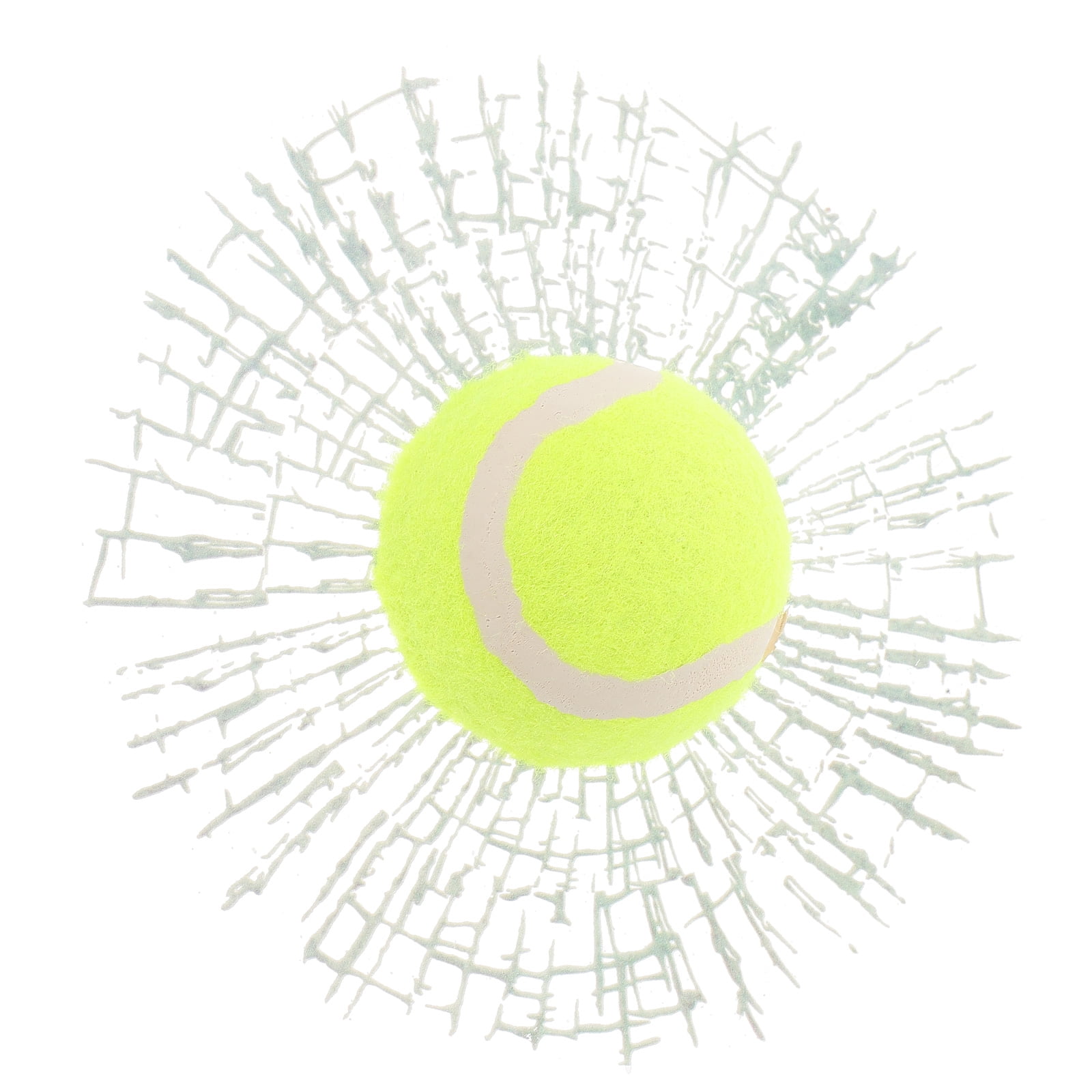 Masteelf Broken Glass Decal 3D Tennis Ball Car Window Sticker Funny ...