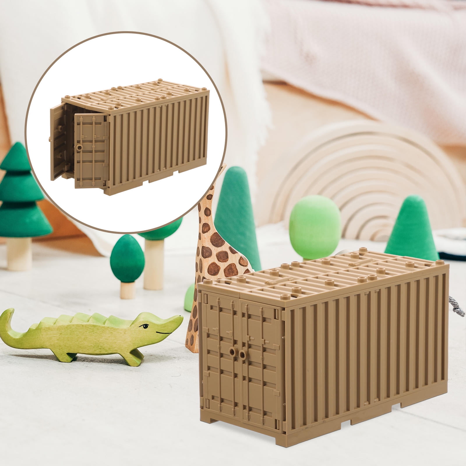 WRITWAA Kids Military Building Blocks Toy Set Ivory Plastic Creativity ...