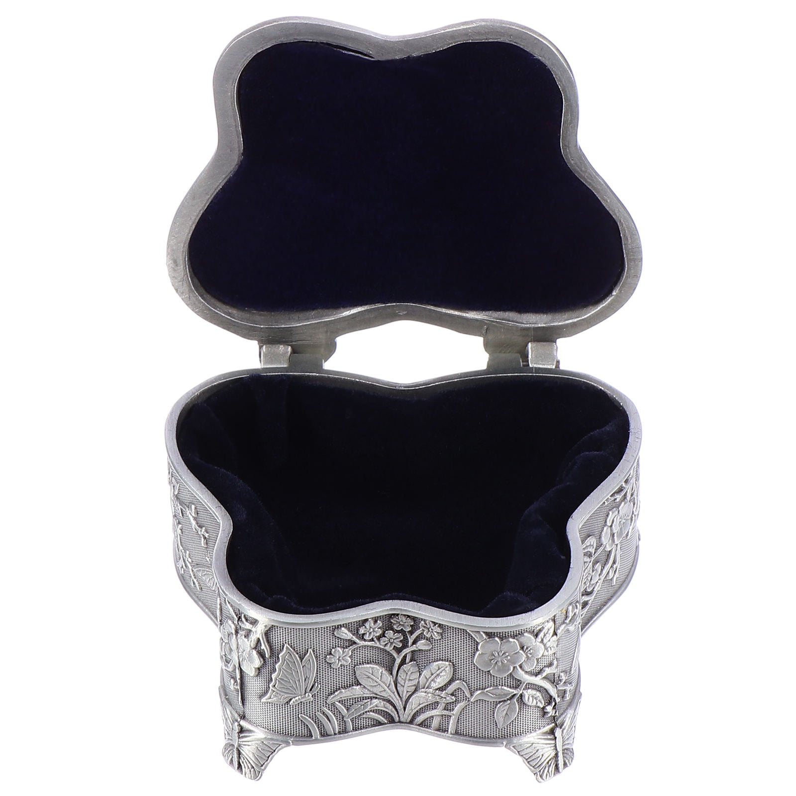 Masteelf Butterfly Metal Box Treasure Chest Bearer Boxes Jewelry Travel ...