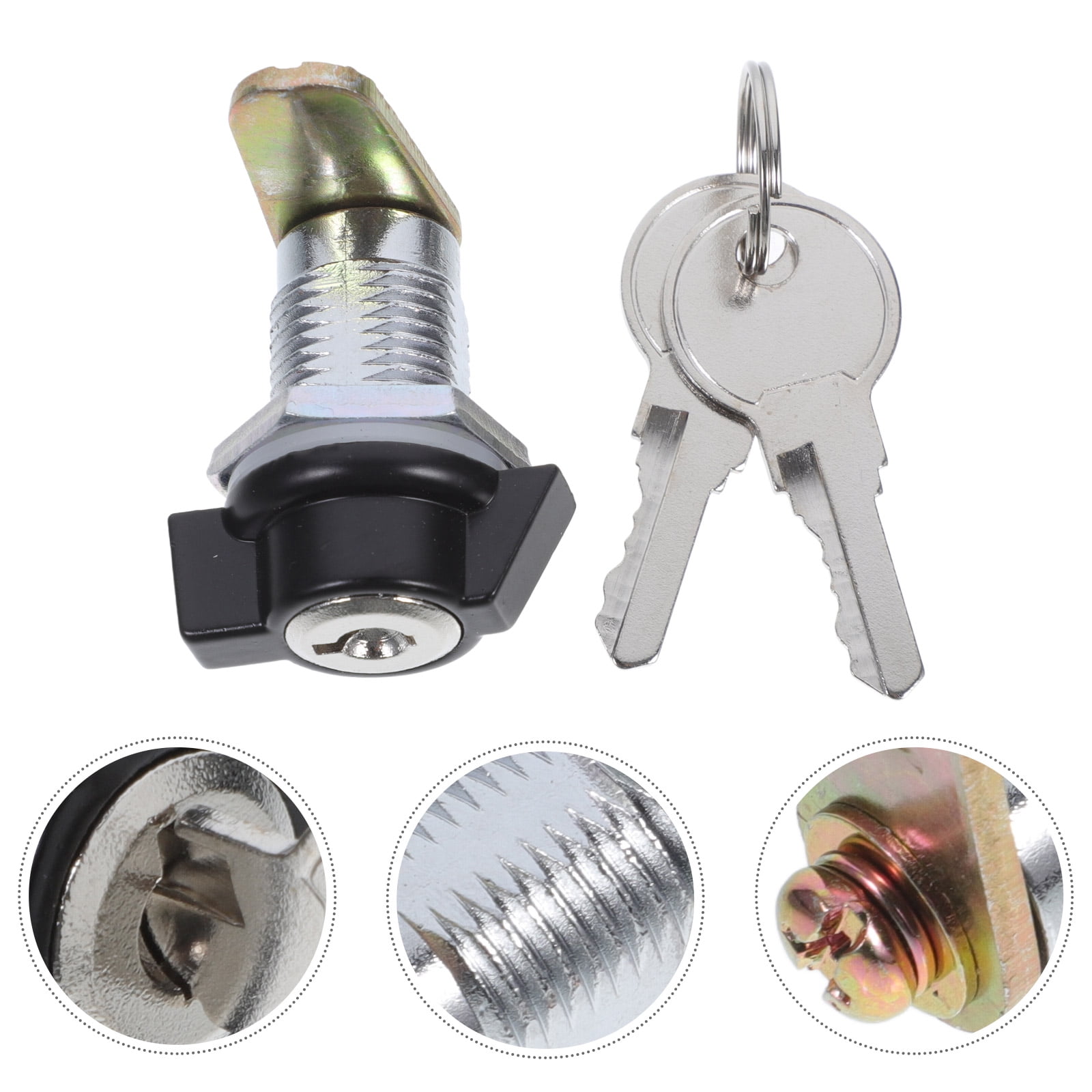 Masteelf Cam Lock for Cabinets and Drawers Zinc Alloy Cylinder Lock ...