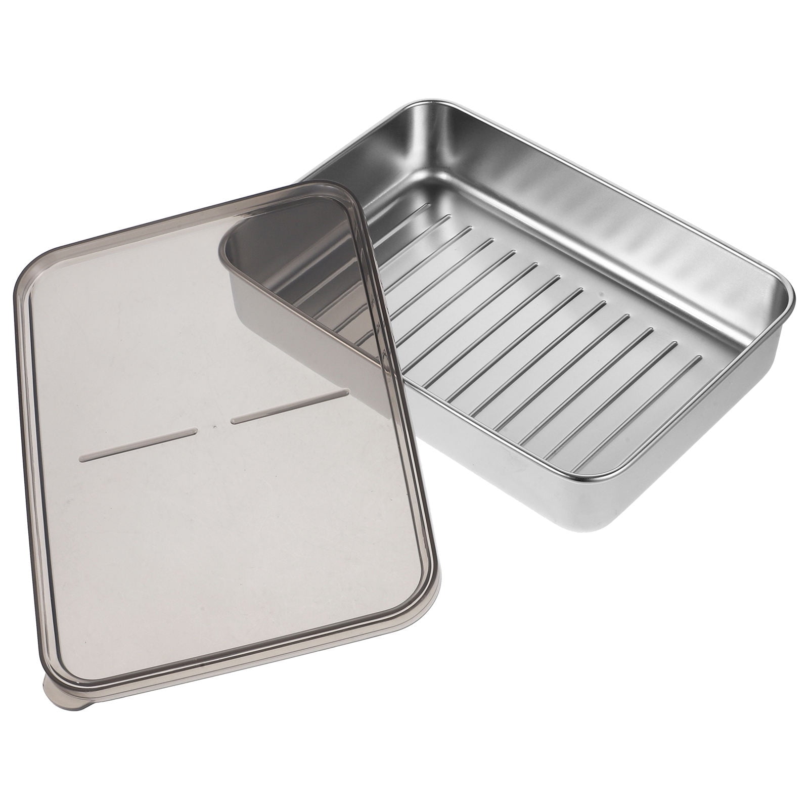 IDEANATEGRATE Refrigerator Safe Compartment Container Crisper Plastic ...