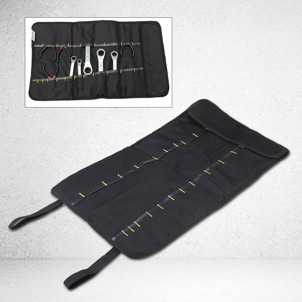 Masteelf Canvas Tool Bags Heavy Duty Electrician Screwdriver Rolling ...