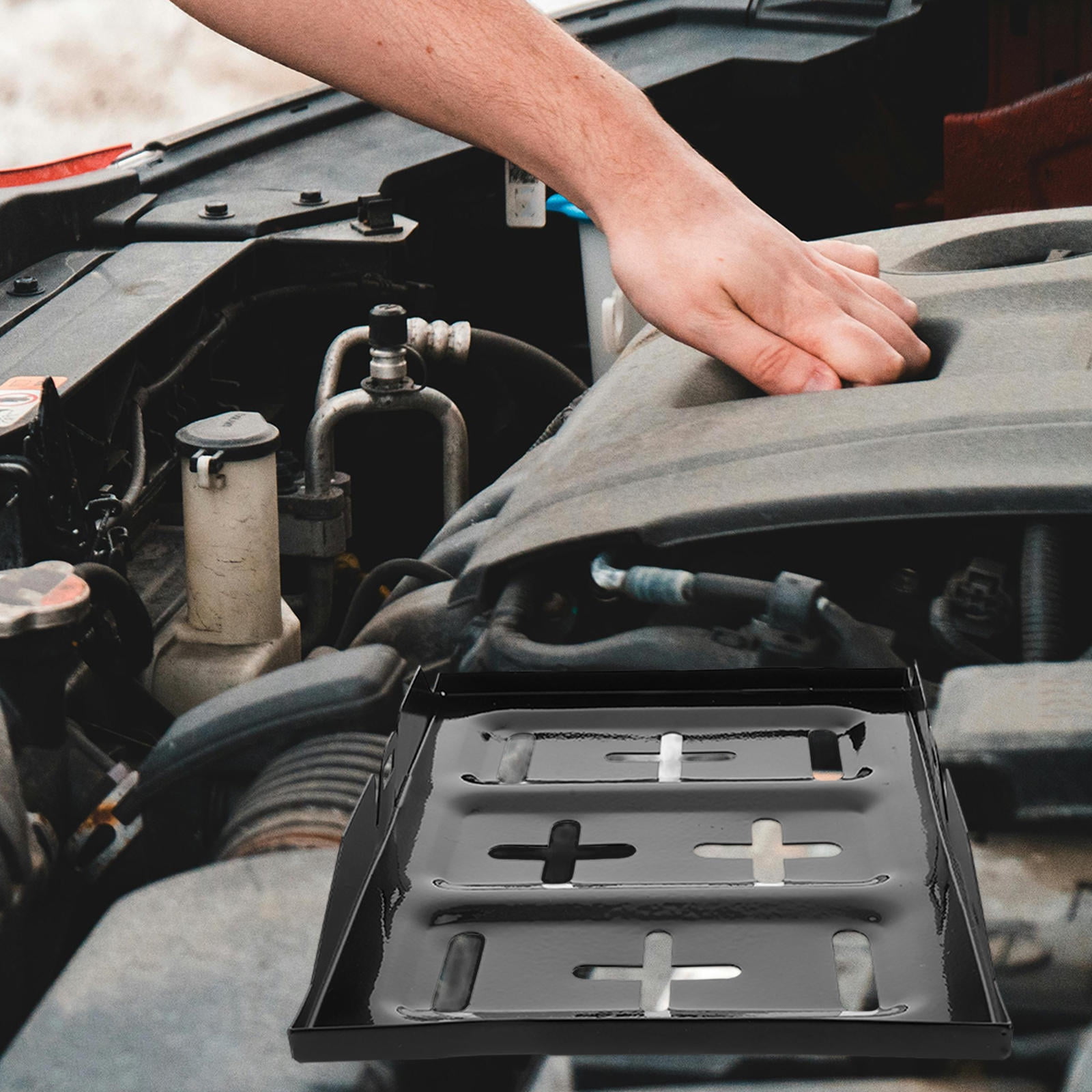 Masteelf Car Battery Hold Down Bracket Metal Battery Bracket Universal ...