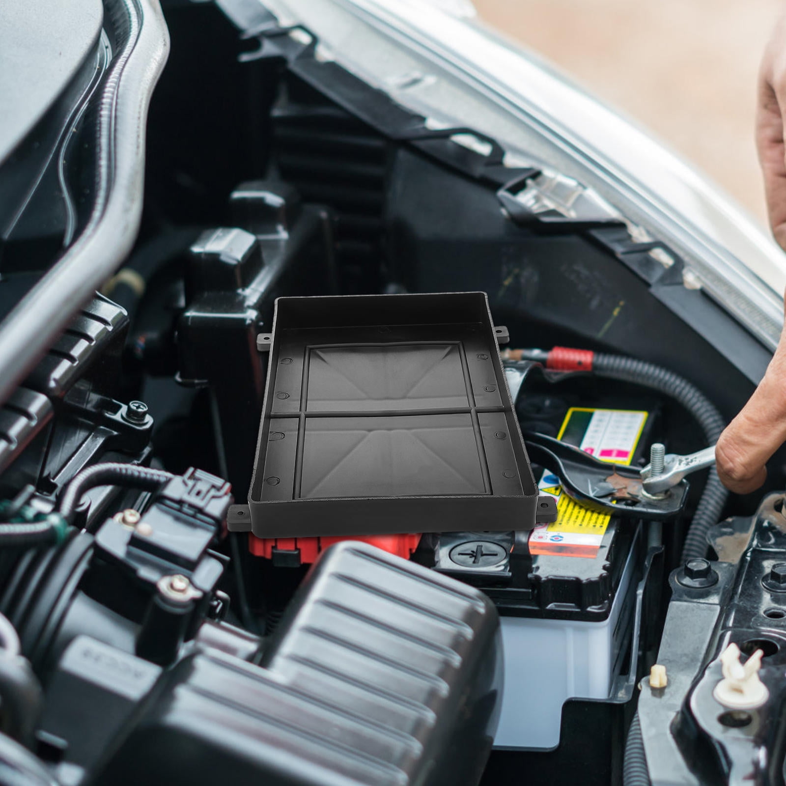 Masteelf Car Battery Tray Marine Battery Tray Car Part Universal ...