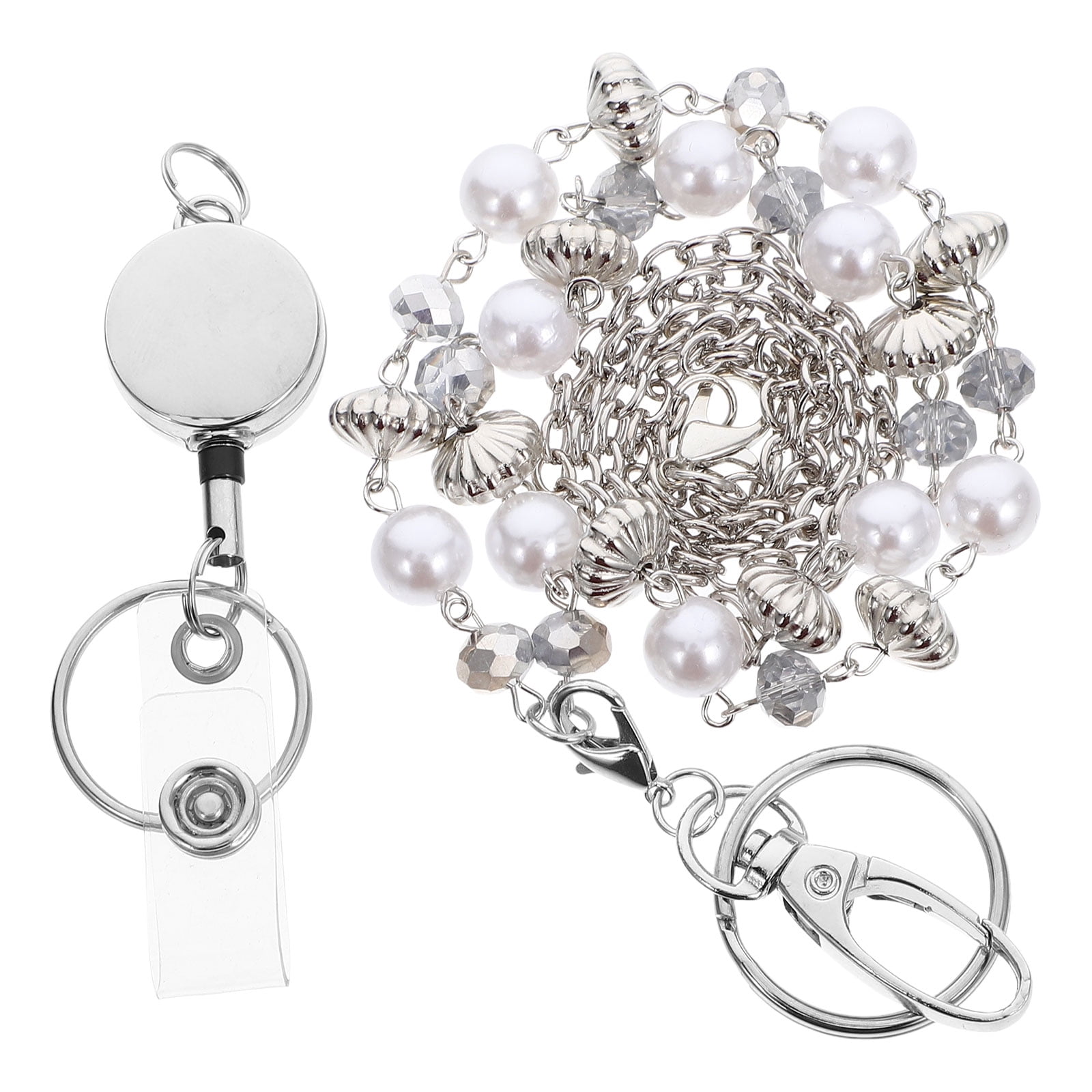 Masteelf Card Lanyard Anti-lost Key String Beads Lanyard Decorative ...