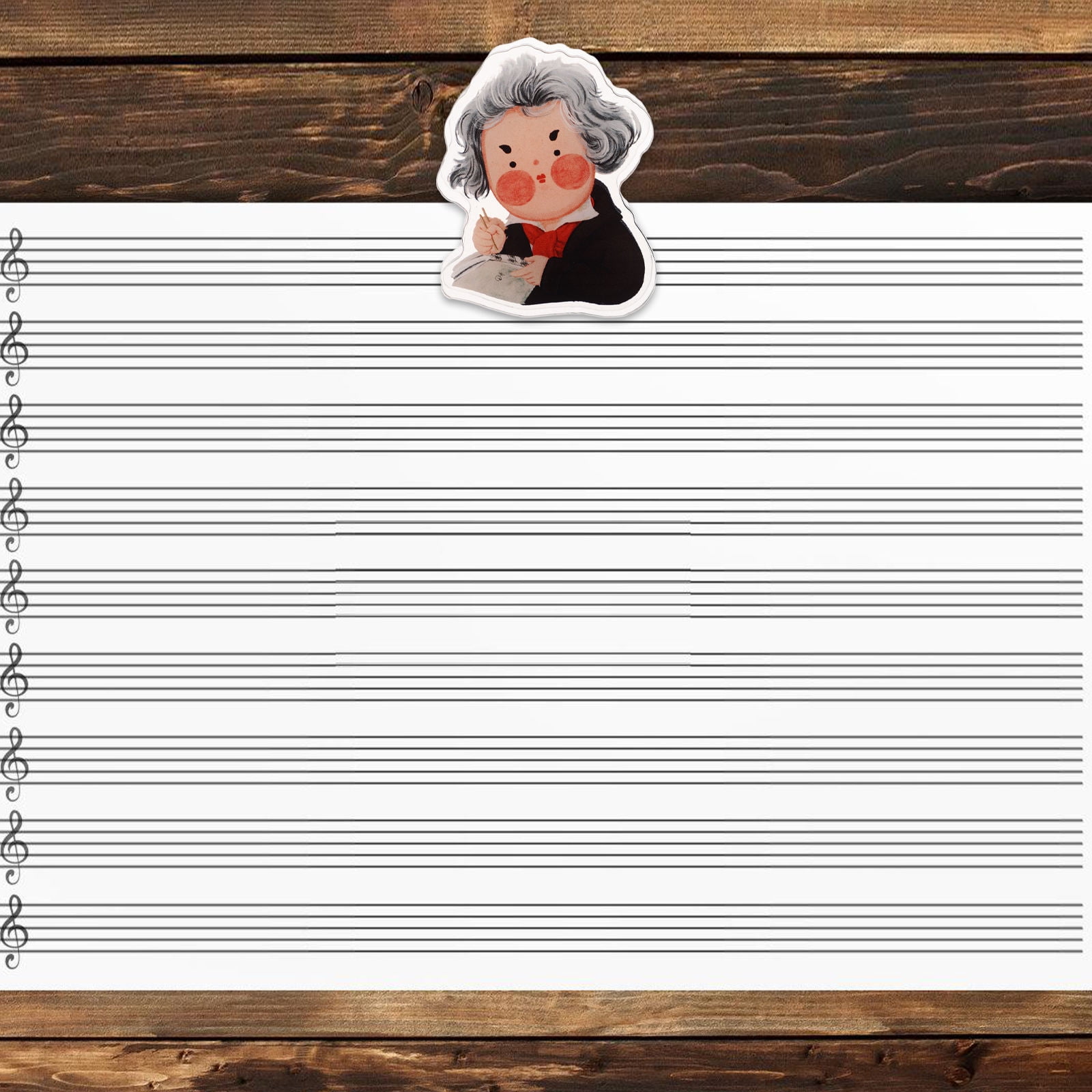 Masteelf Cartoon Piano Practice Score Clip Plastic Music Sheet Holder ...