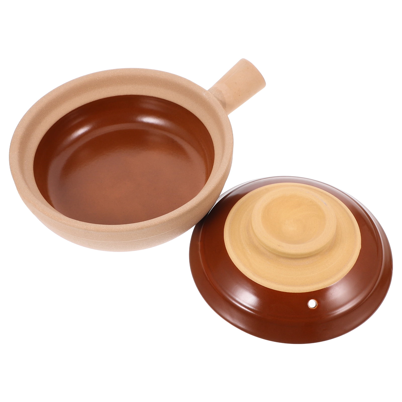Masteelf Casserole Cearmic Pot with Single Handle Stockpot Cooking Pot ...