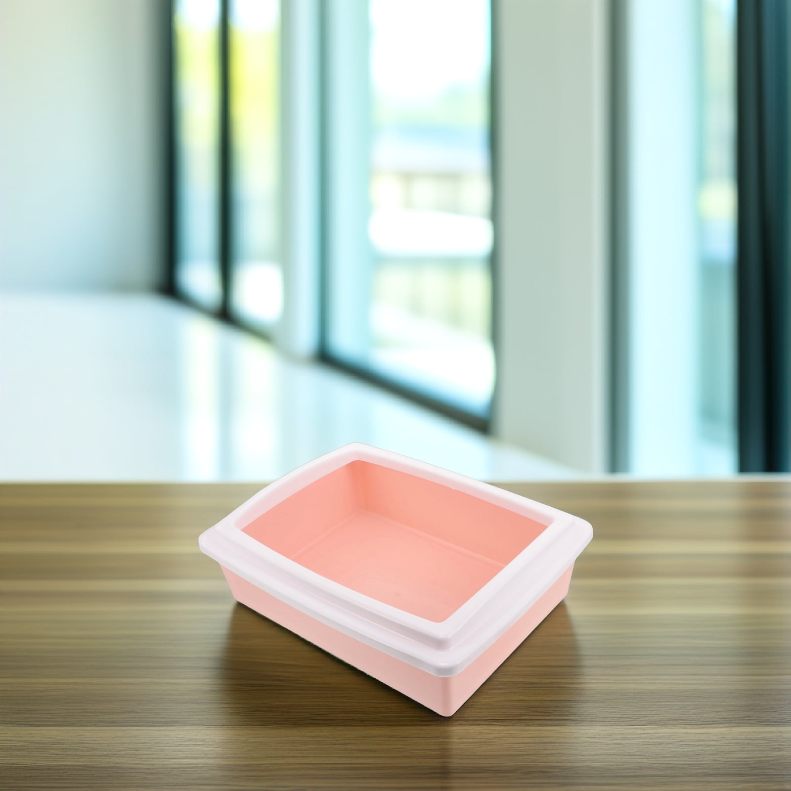 Masteelf Cat Litter Box Open Style Cat Litter Container with Shovel Cat ...