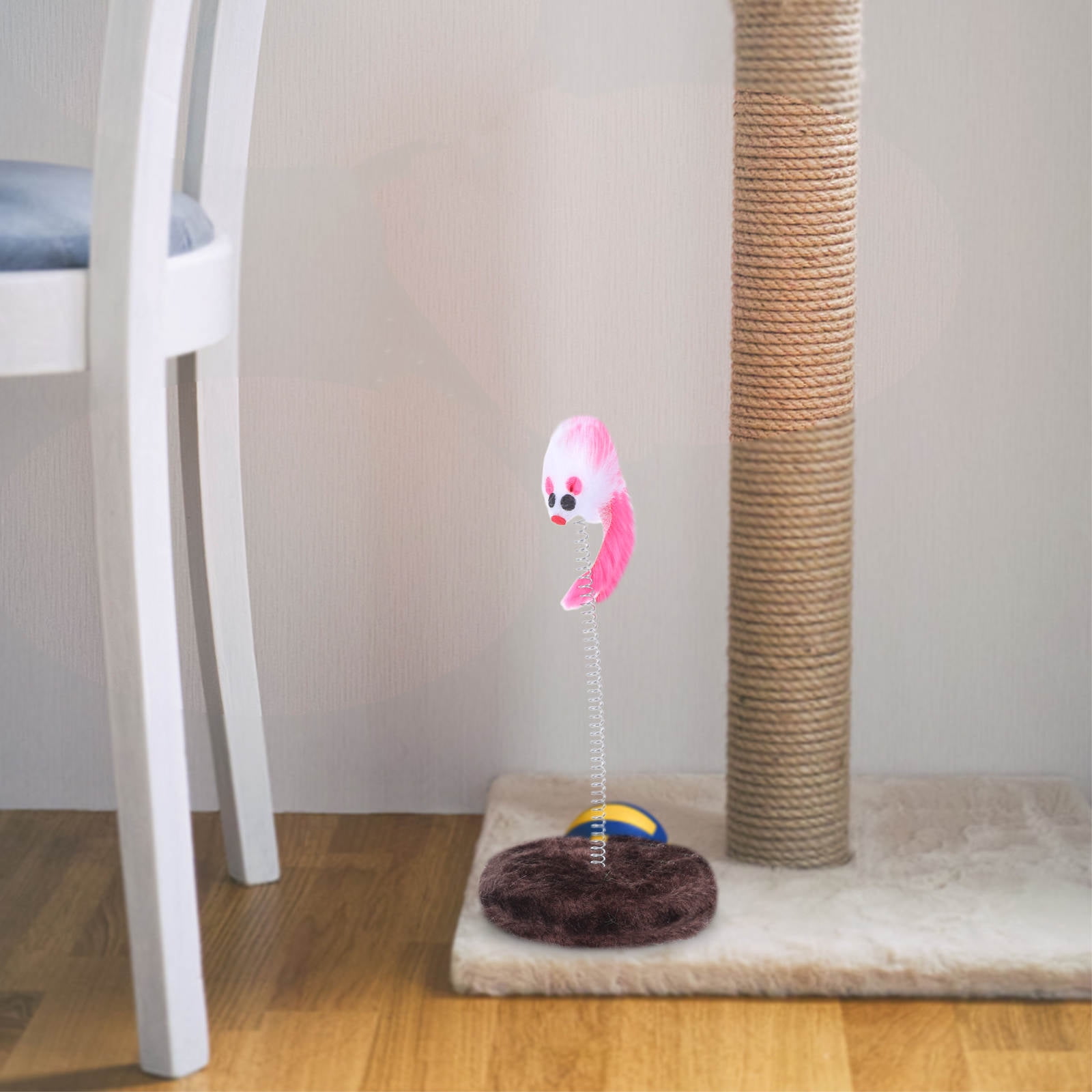 Masteelf Cat Stick Toy Interactive Cat Wand Kitten Teaser Toy With ...