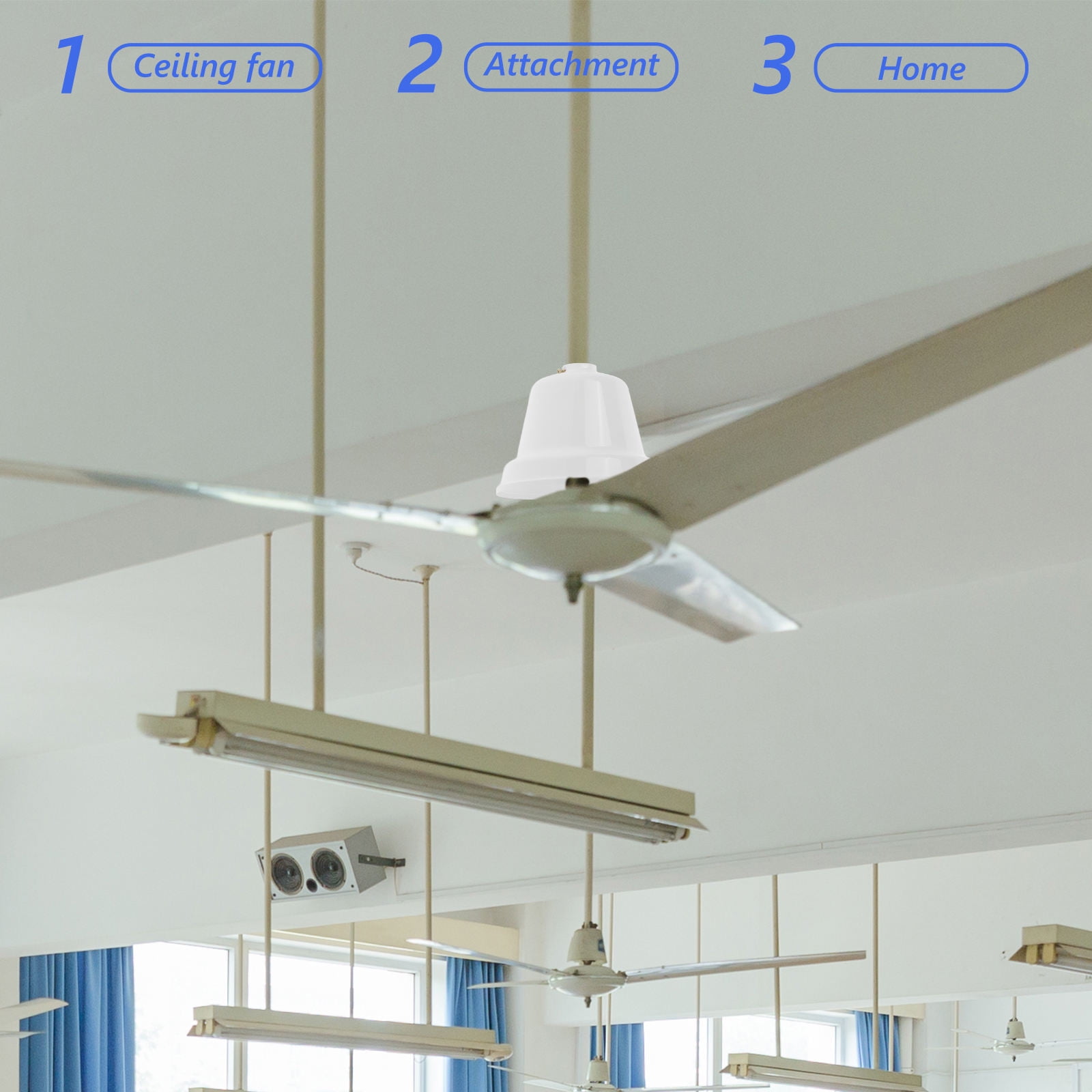 Masteelf Ceiling Fan Canopy Cover Universal Fan Canopy Decorative Fan ...