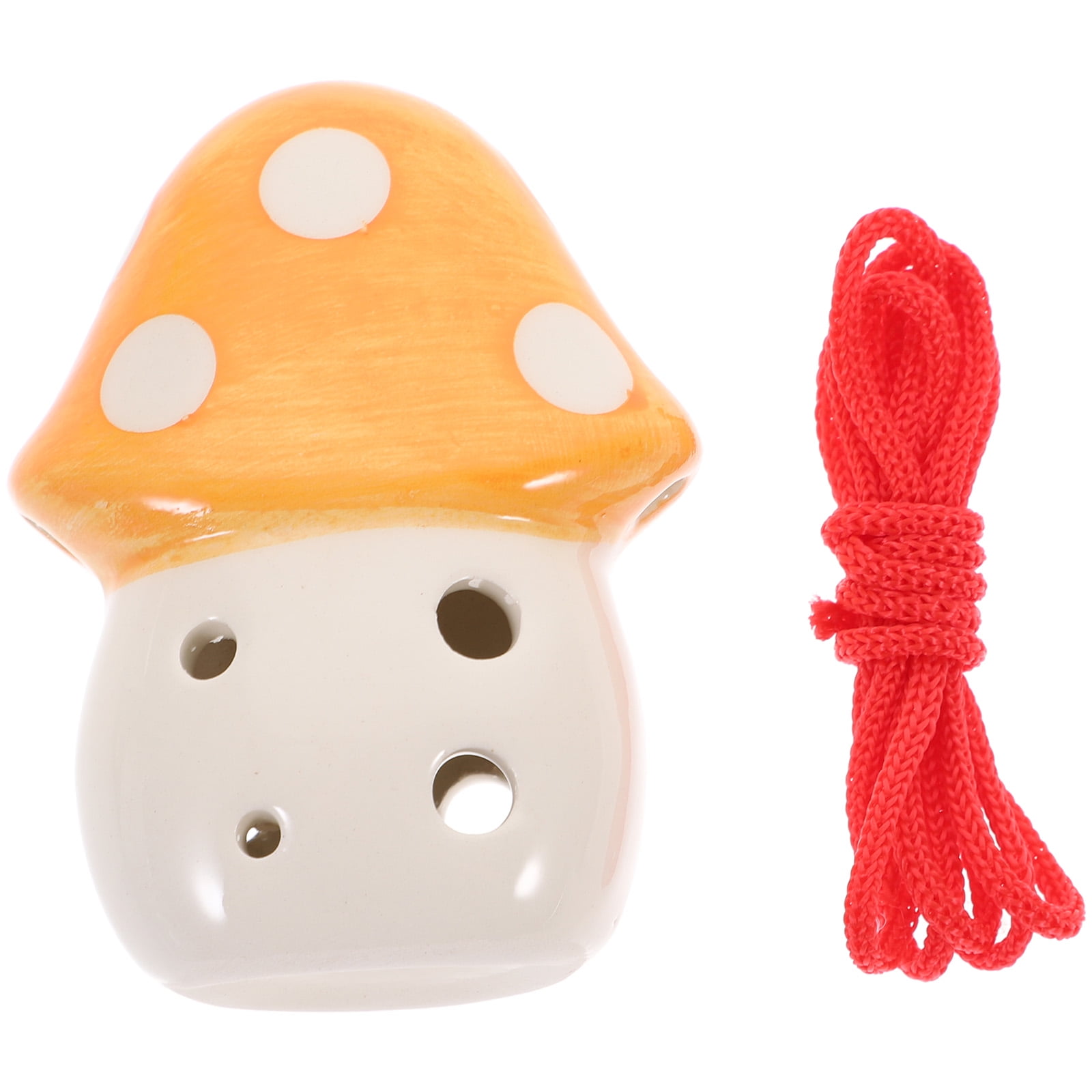 Masteelf Ceramic 6 Hole Mushroom Ocarina Flute Tone Pendant Ocarina ...