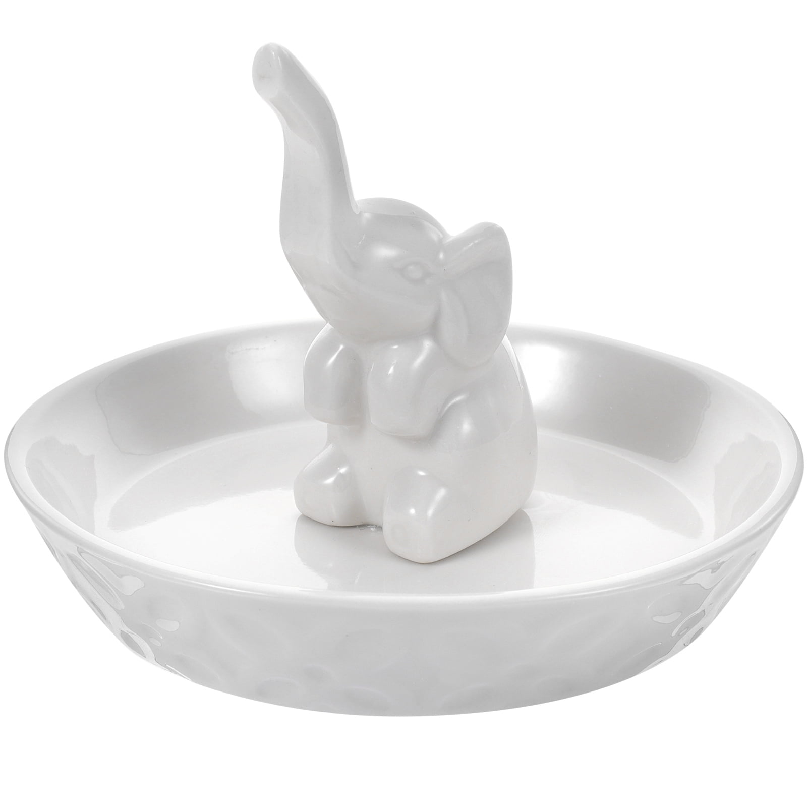 Masteelf Ceramic Jewelry Display Tray Featuring Cute Elephant Design ...
