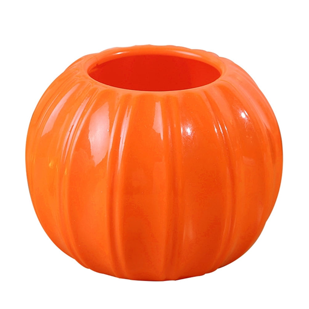 Masteelf Ceramic Pumpkin Shaped Basin Flower Pot Flower Case Desktop ...