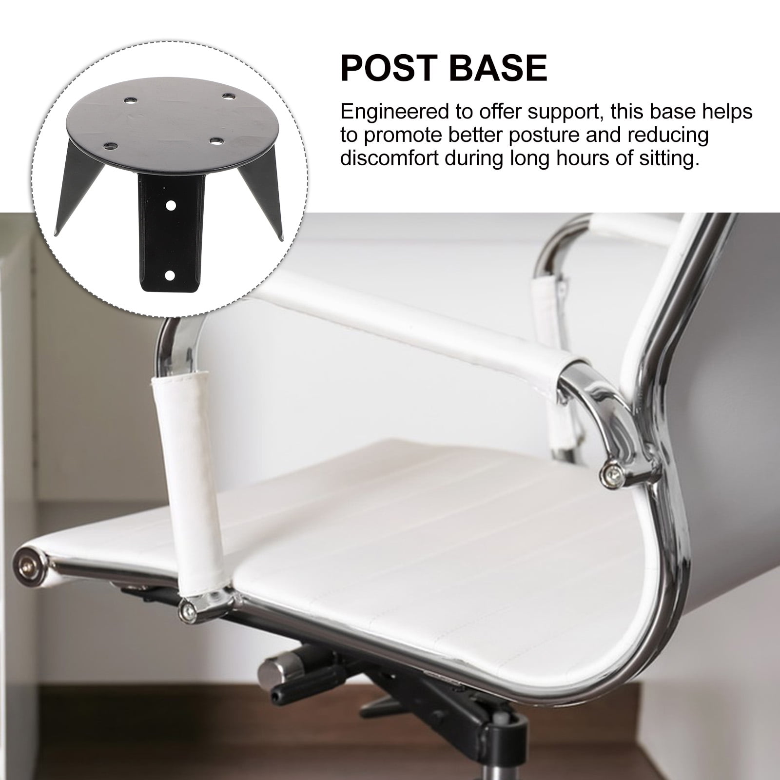 Masteelf Chair Base Handrail Mounting Chair Base Stand Metal Fence ...