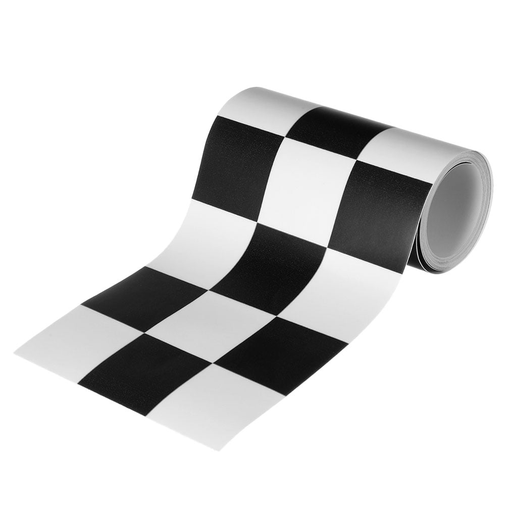 Masteelf Checkered Flag Bulletin Board Borders PVC Skirting Line Decals ...