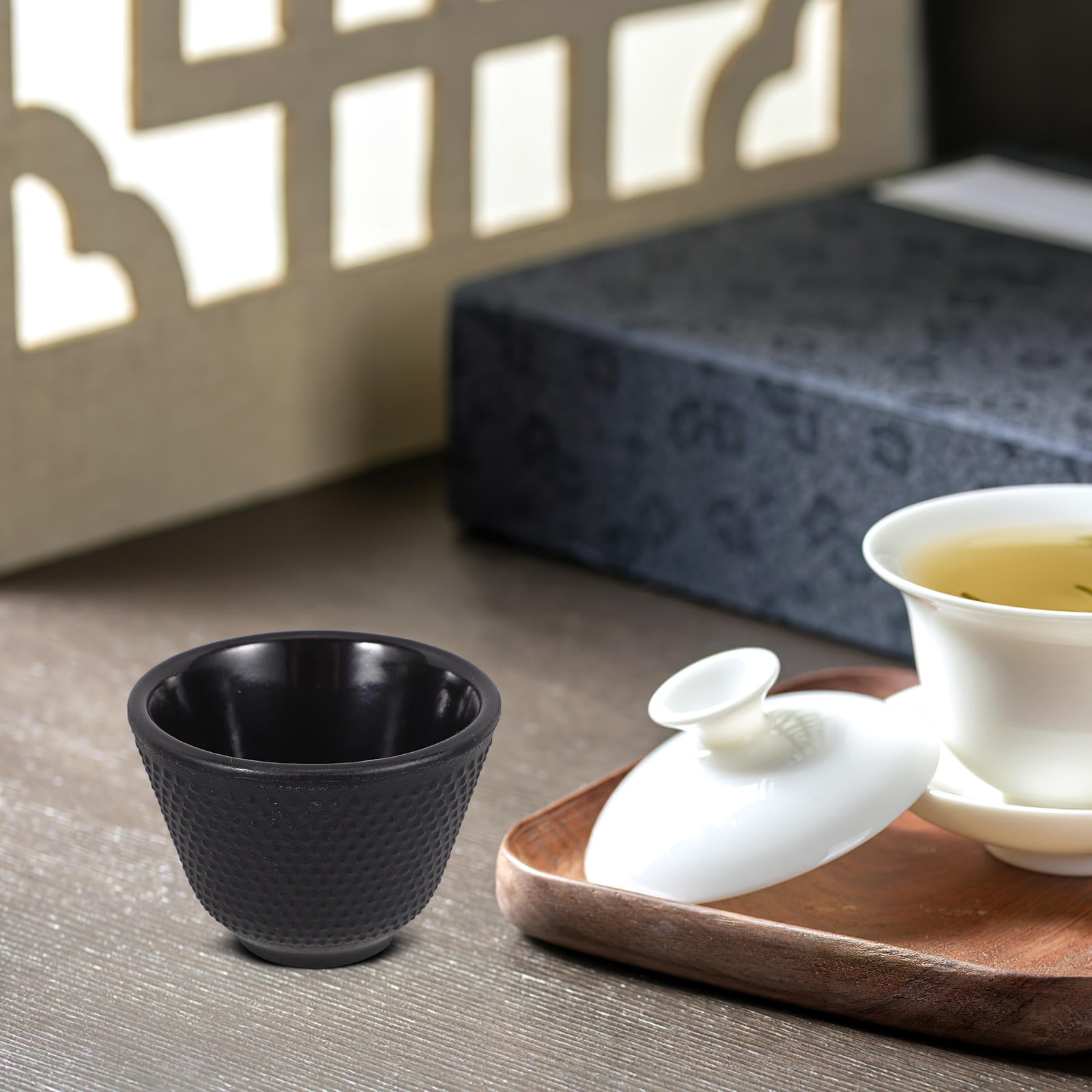 Masteelf Chinese Kung Fu Tea Cups Cast Iron Teacups Asian Tea Cups for ...