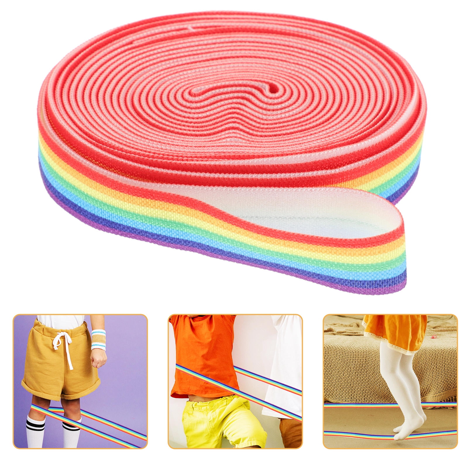 Masteelf Chinese Skipping Rope 3 Wide Elastic Chinese Ropes Band To ...