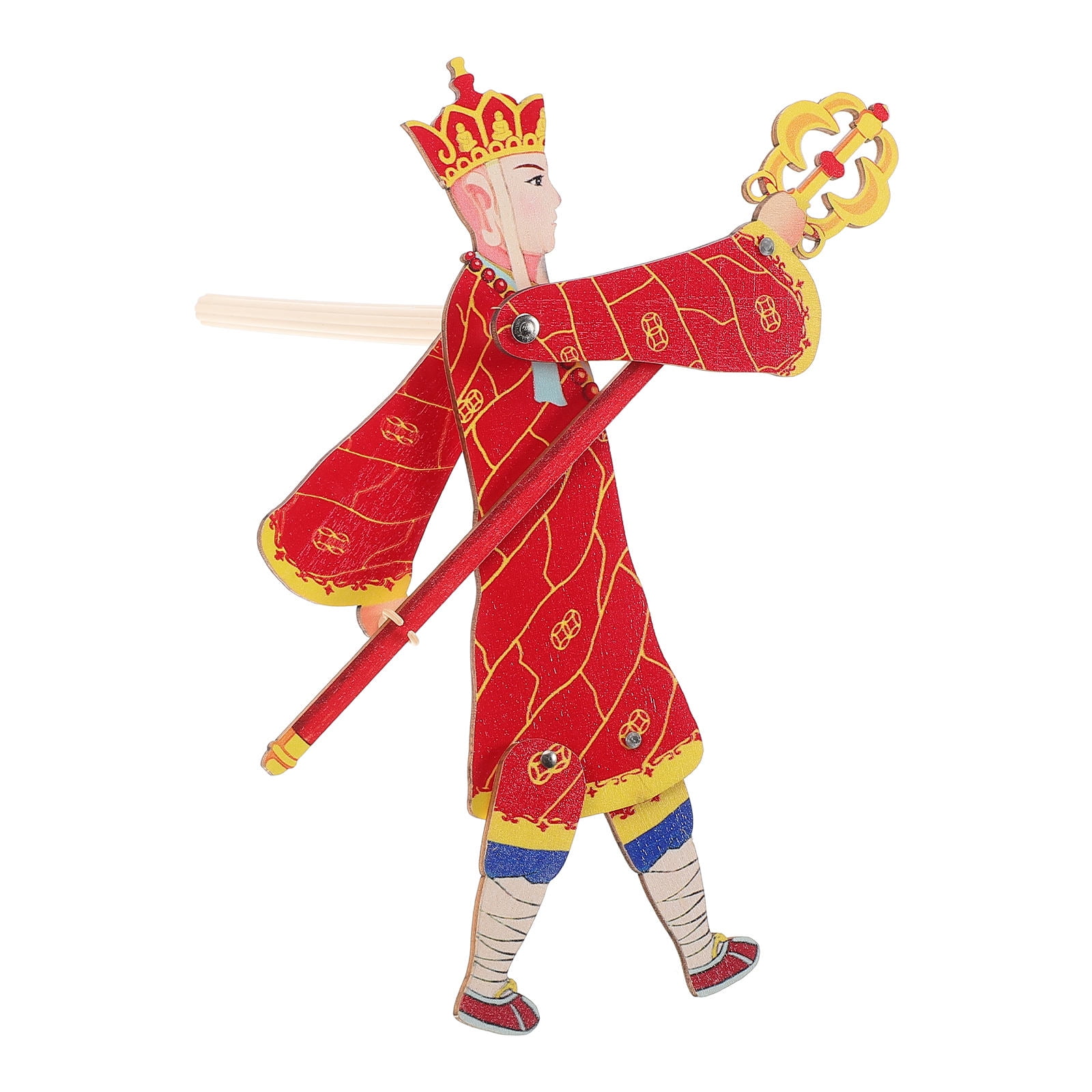 Masteelf Chinese Wooden Puppets Traditional Shadow Puppet Figure ...