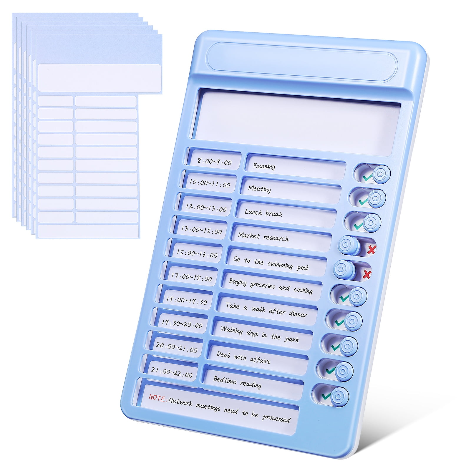 Masteelf Chore Chart To Do List Planner Planning Board Sliding Routine ...