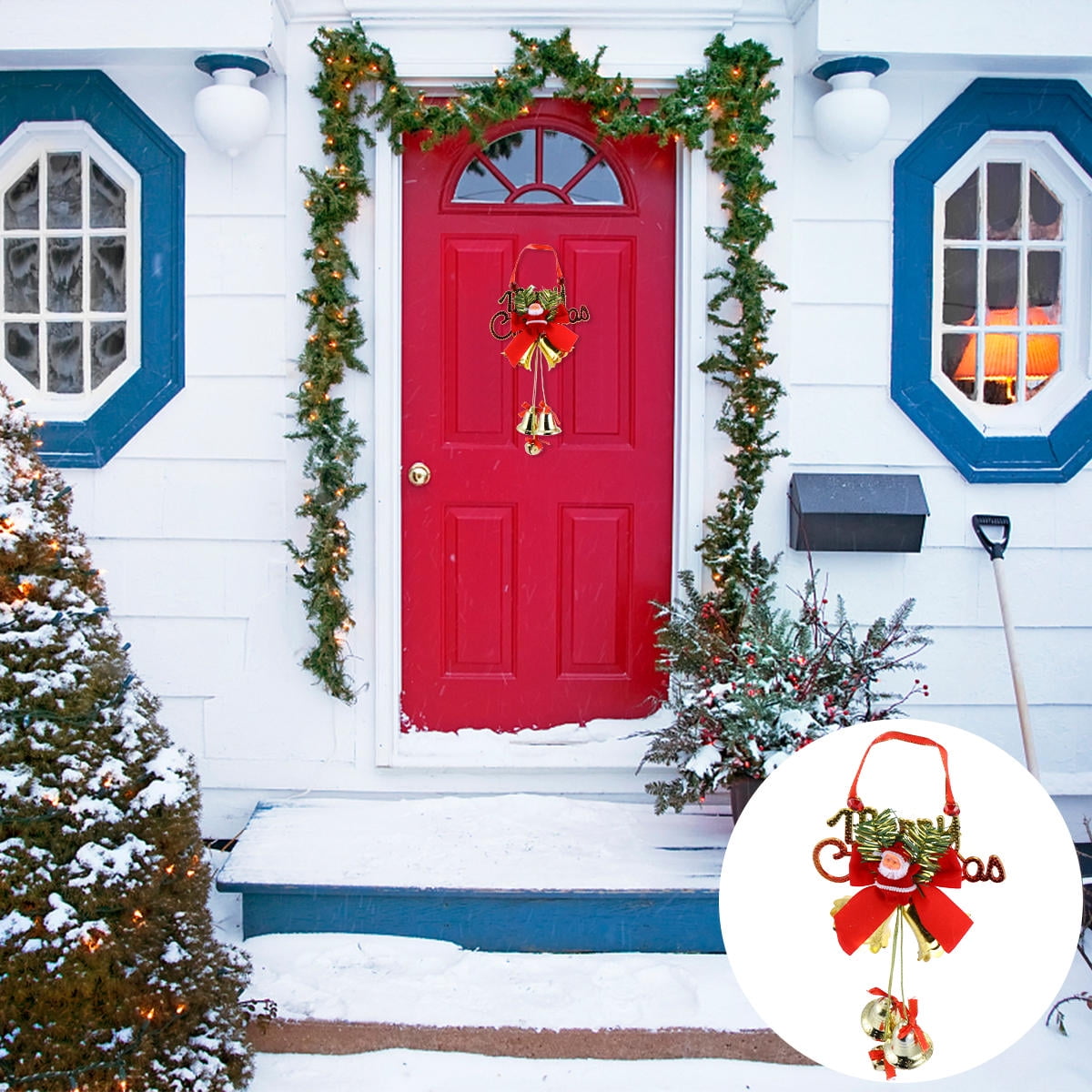 Masteelf Christmas Bells Decor with Iron Material for Home Door Window ...