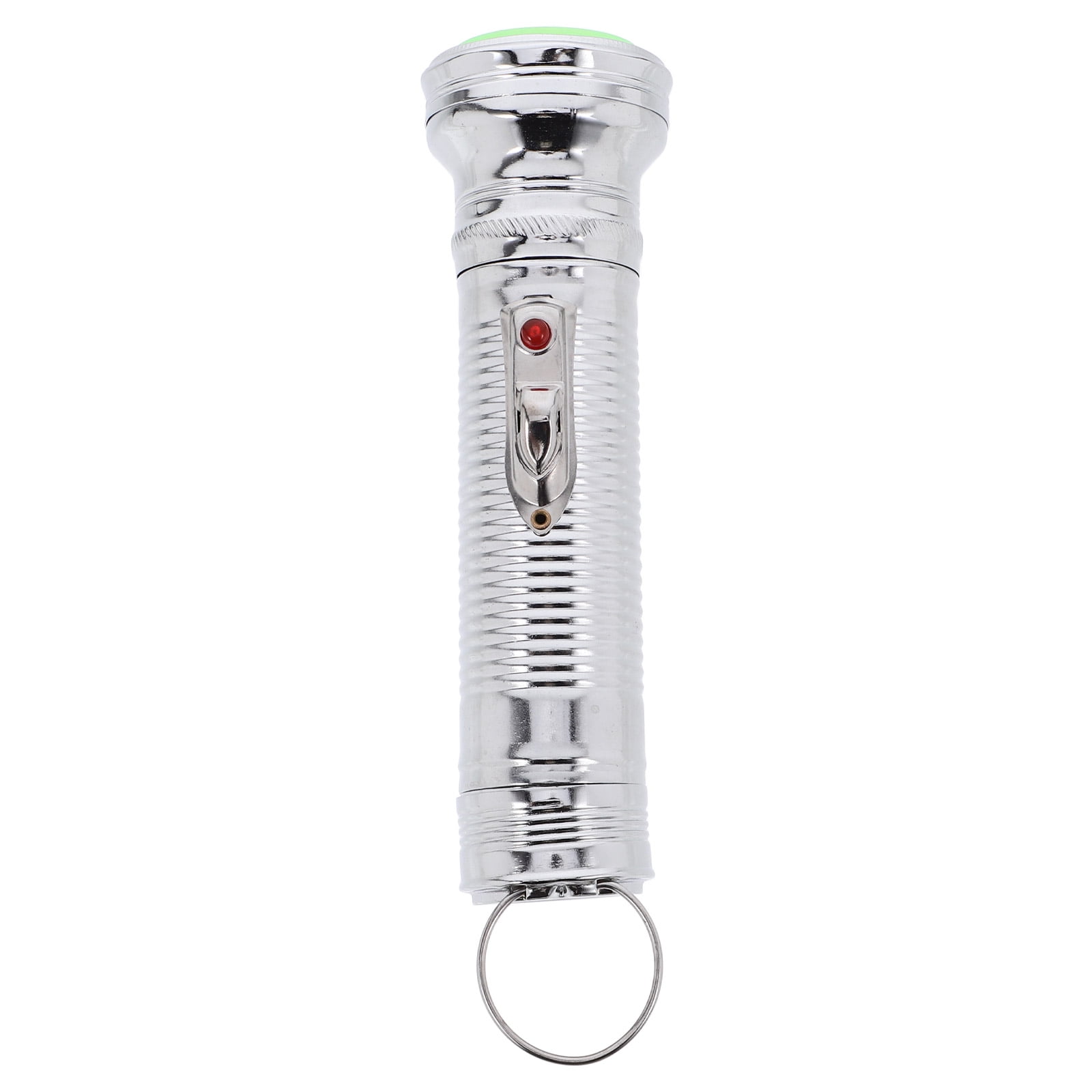 Masteelf Classic Metal Flashlight 80s Style Hand-Held Torch Battery ...