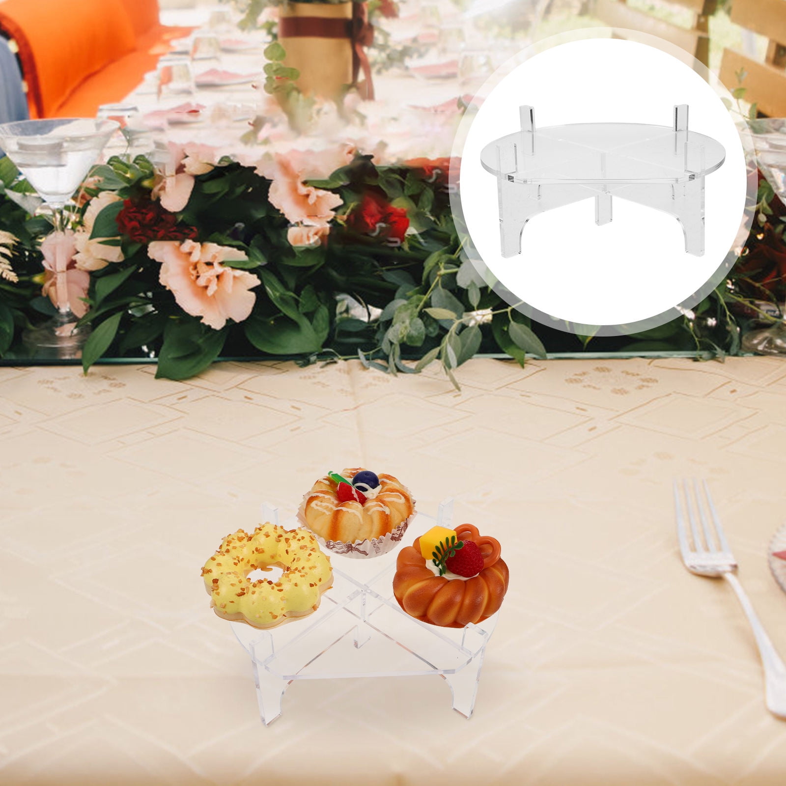 Masteelf Clear Acrylic Beverage Dispenser Stand For Home Bars Holds ...