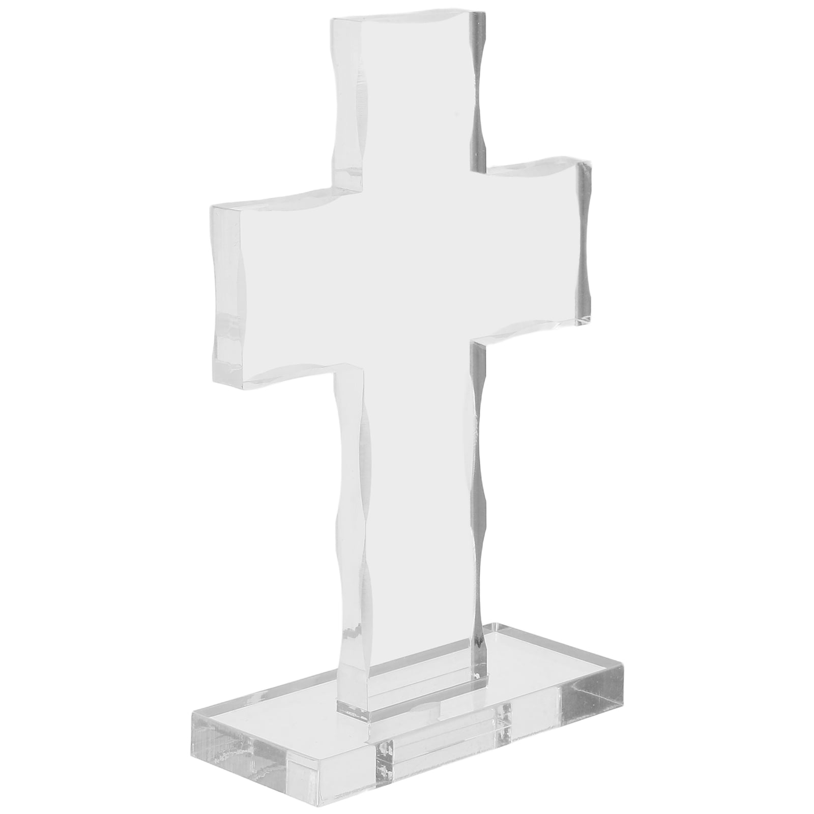 Masteelf Clear Acrylic Standing Cross with Stand Christian Baptisms ...