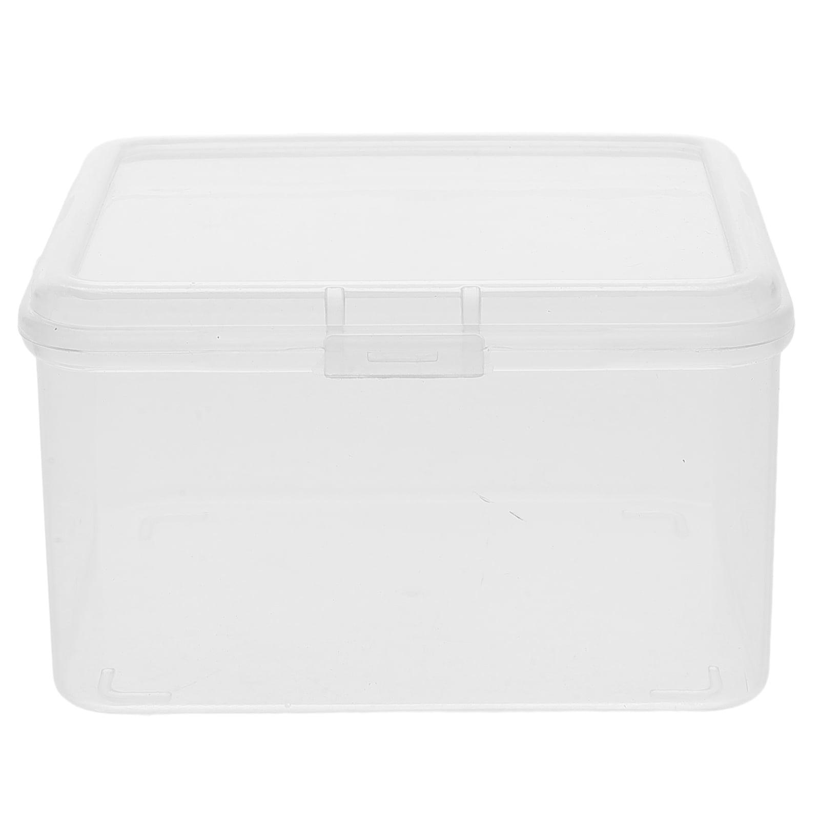 Masteelf Transparent Plastic Card Organizer Box with Hinged Lid for ...