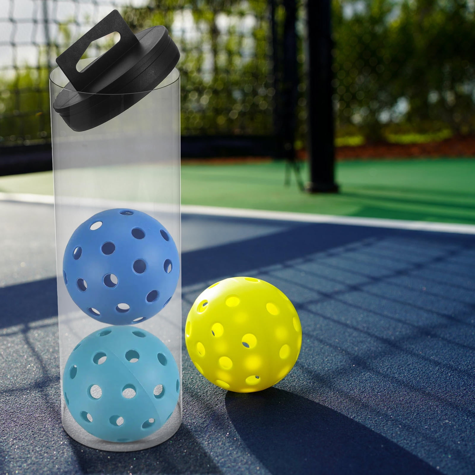 Masteelf Clear Tennis Ball Cylinder Badminton Ball Storage Tube ...