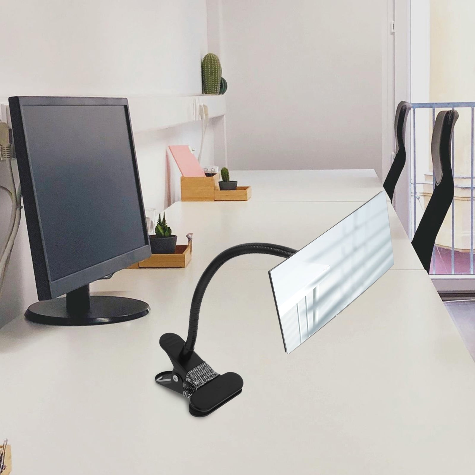 Masteelf Clip On Security Mirror Monitor Mirror Clip On Cubicle Mirror ...