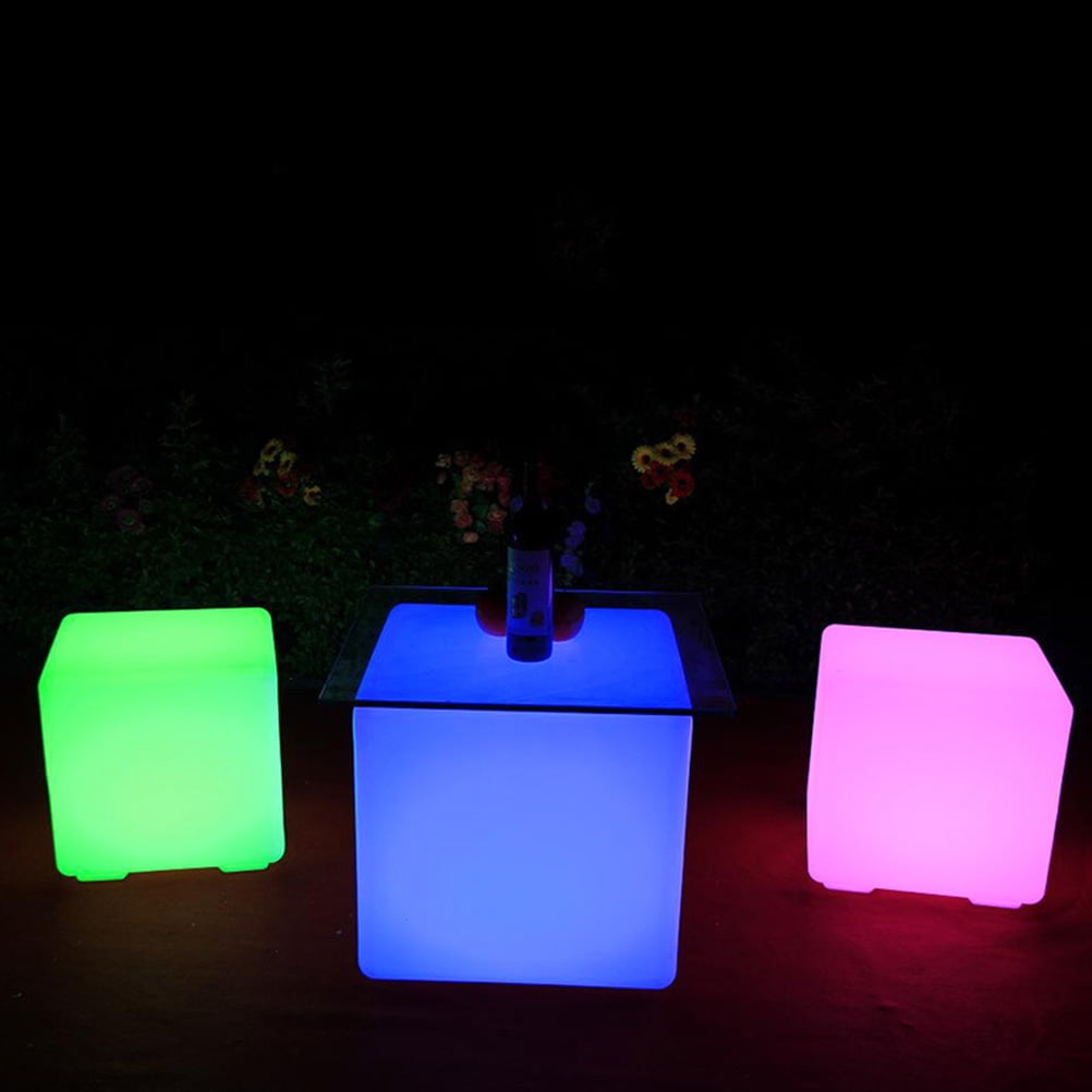 Masteelf Color Changing LED Cube Light for Outdoor Garden and Party ...