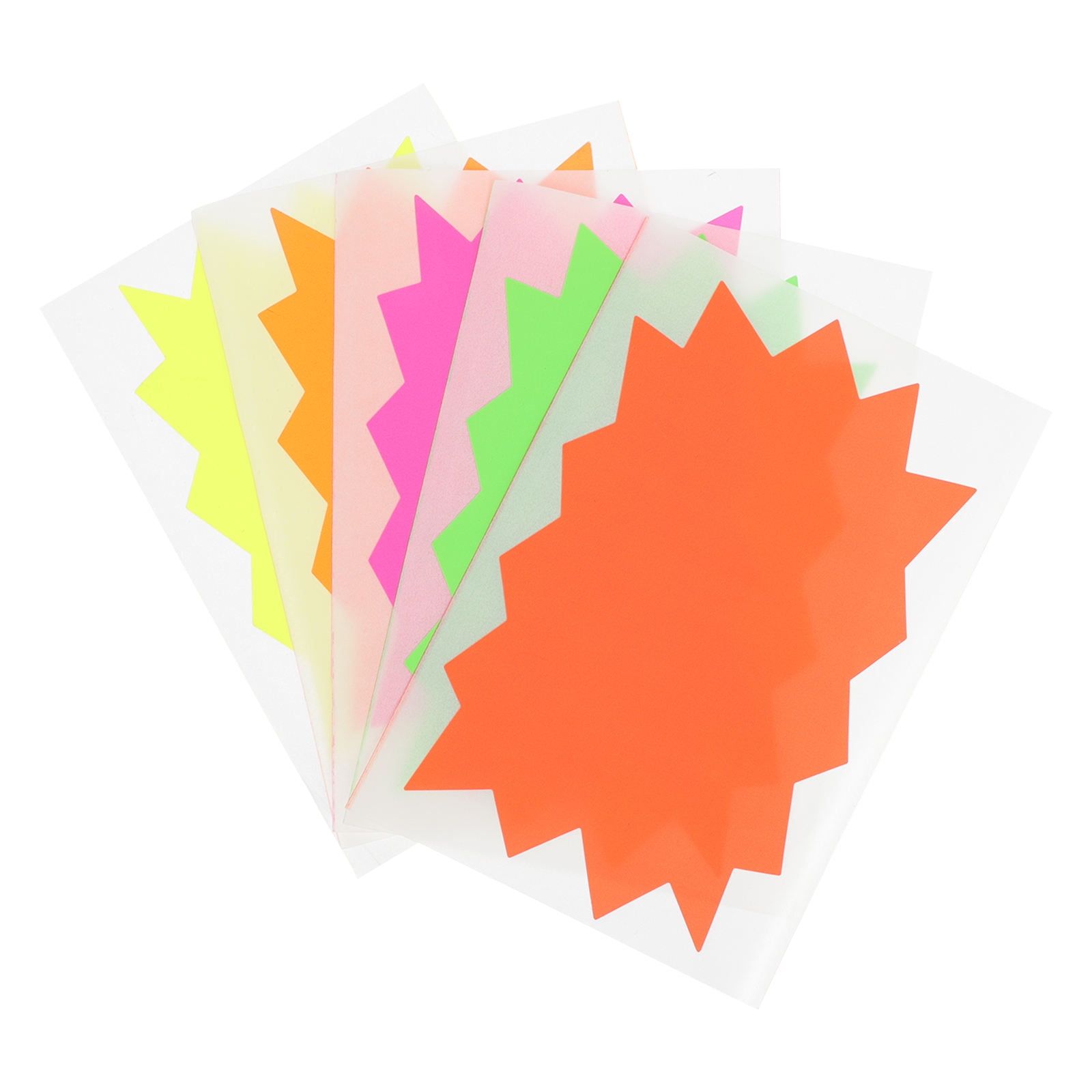 Masteelf Colored Labels Blank Paper Signs Fluorescent Stickers ...