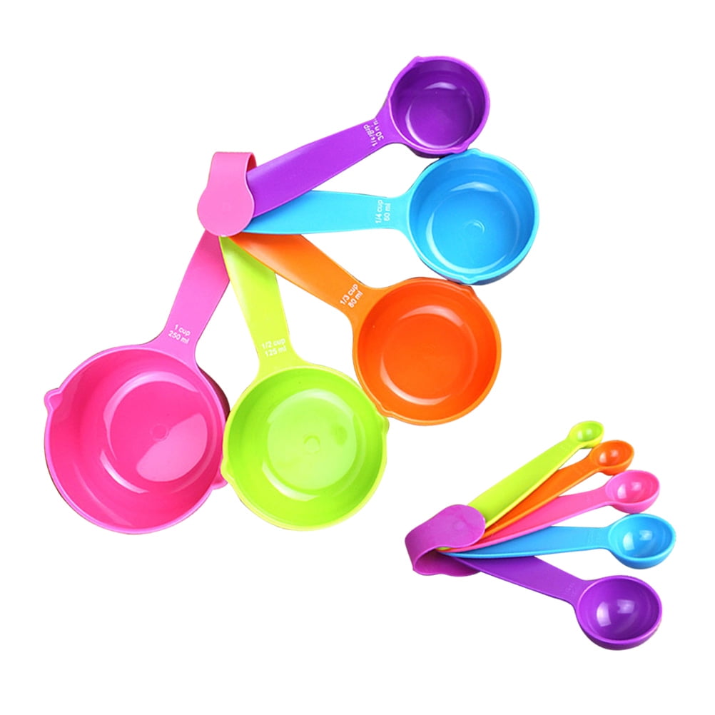 IDEANATEGRATE Kitchen Measuring Spoon Assorted Color 10pcs Set Home ...