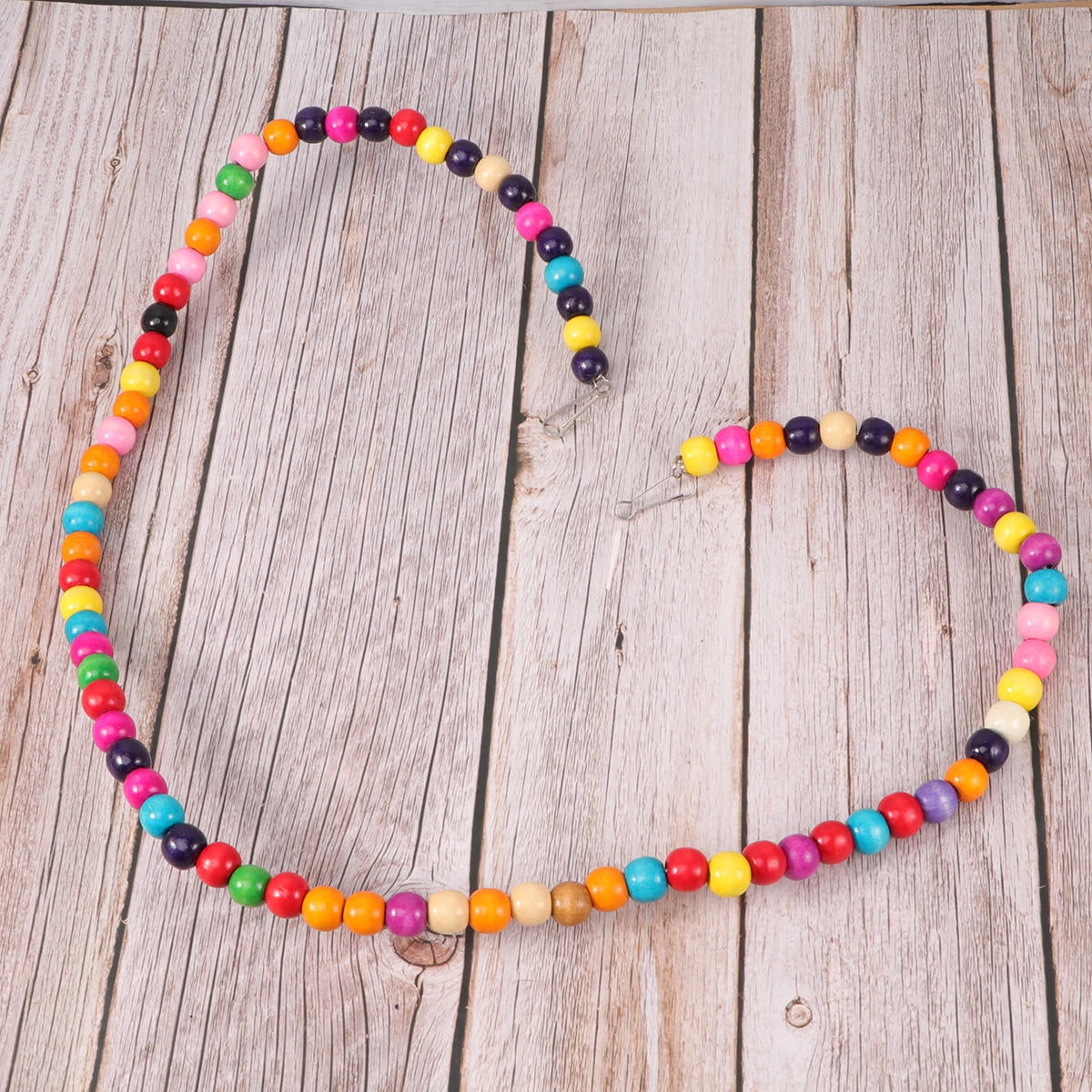 Masteelf Colorful Wood Beads Parrot Toy Ladder for Climbing and in Any ...
