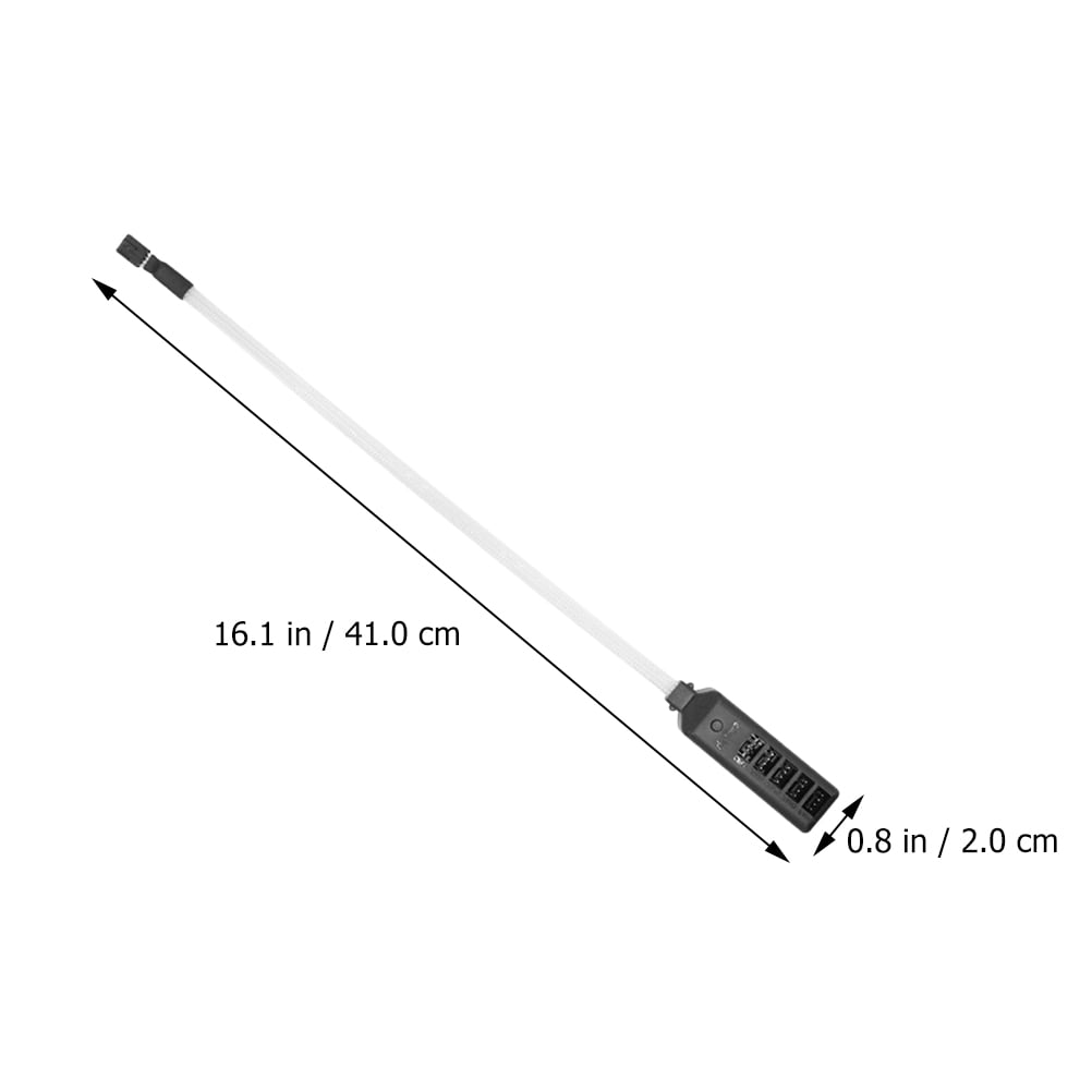 Masteelf Computer Cooler Hub Fan Extension Adapter Cooling for Laptop ...