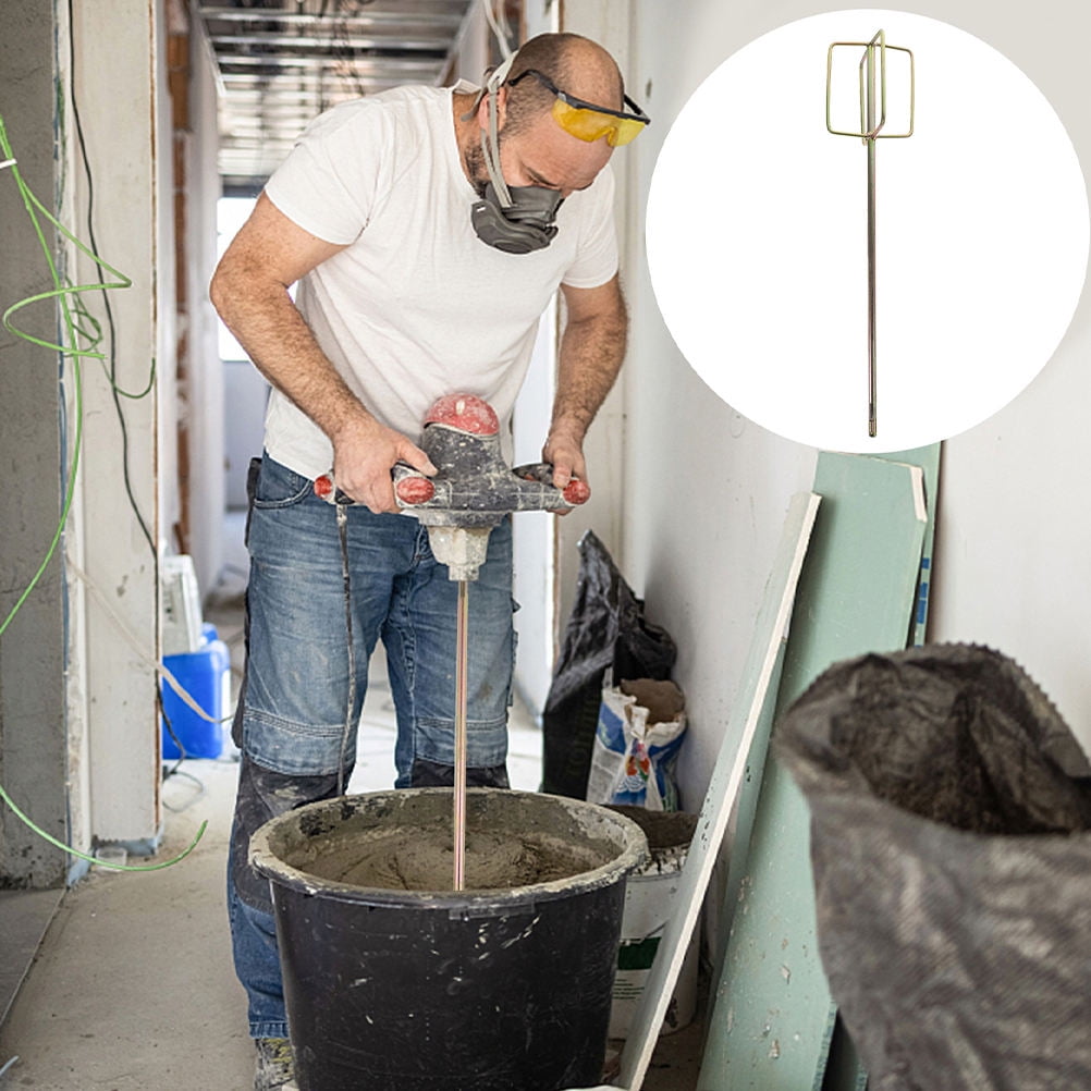 Masteelf Concrete Mixing Rod Drill Mixer Attachment Paint Mud Mixer Rod ...