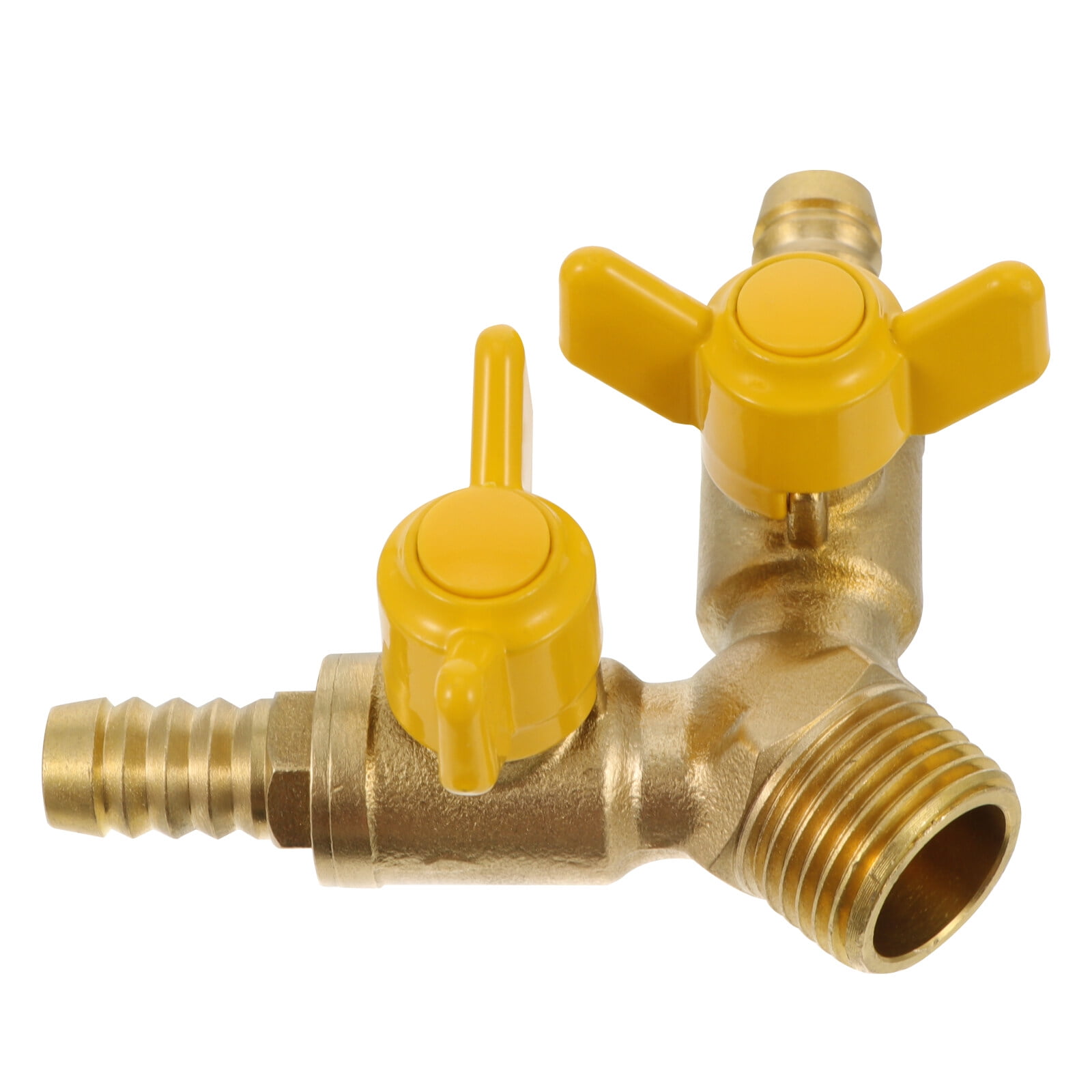 Brass Ball Valve with Golden Finish for Home Use Y-type Three-way with ...