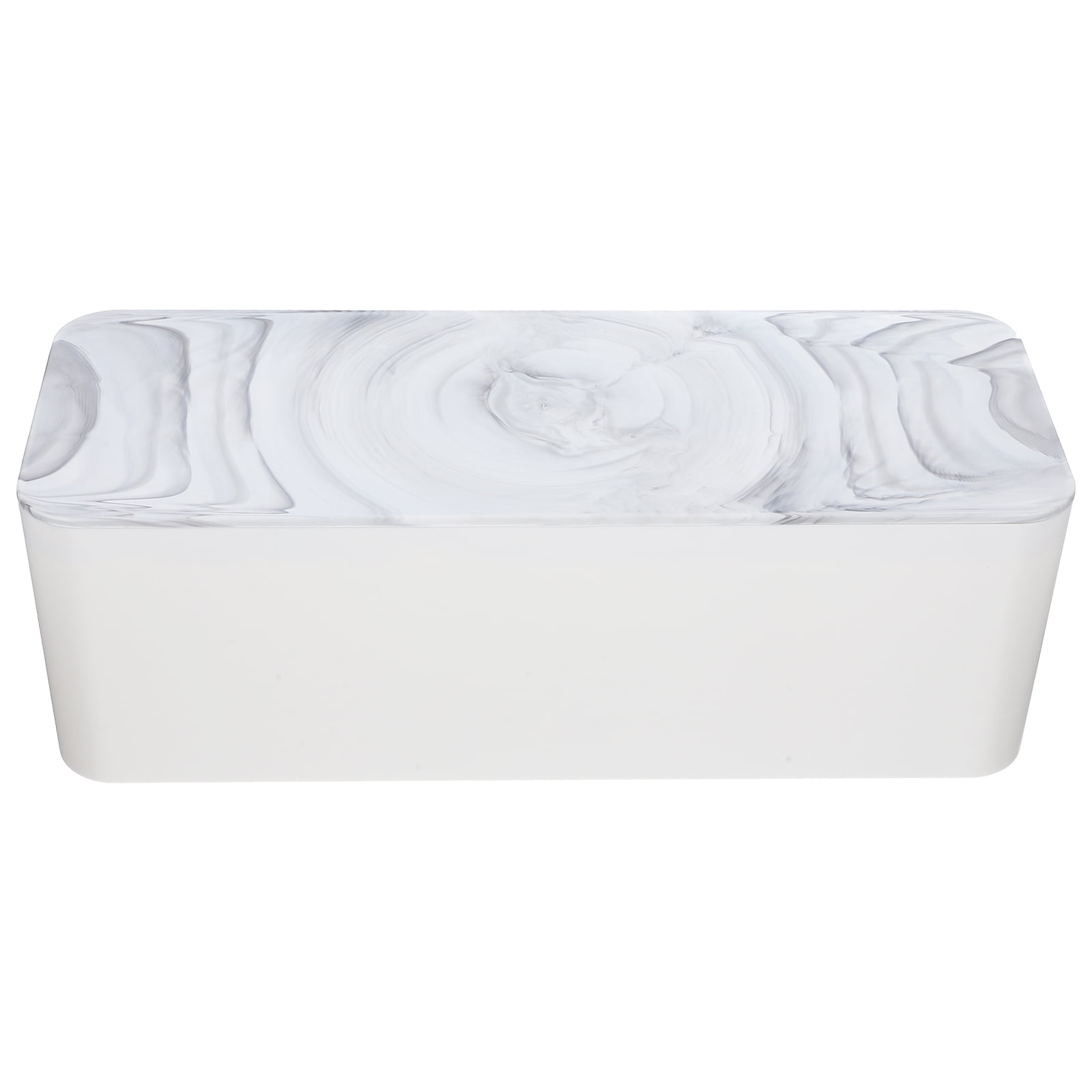 Masteelf Cord Organizer Wire Box with Bamboo Lid Cable Management Box ...