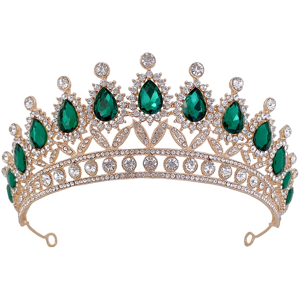 LOLIPPYY Rhinestone Crown Zinc Alloy Bridal Tiara Style 1Pack 6.29X6 ...