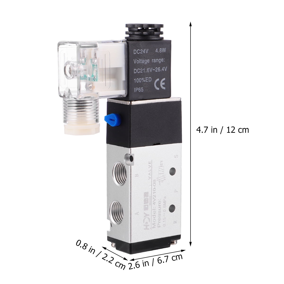 LOLIPPYY Solenoid Operated Directional Control Valve Aluminum Alloy ...