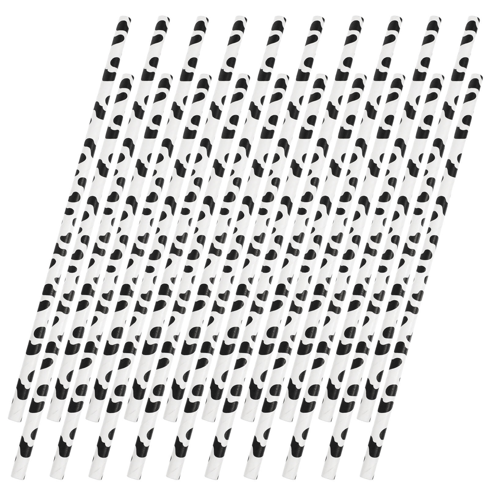 Masteelf Cow Prints Paper Straws for Party Use Assorted Color Birthday ...
