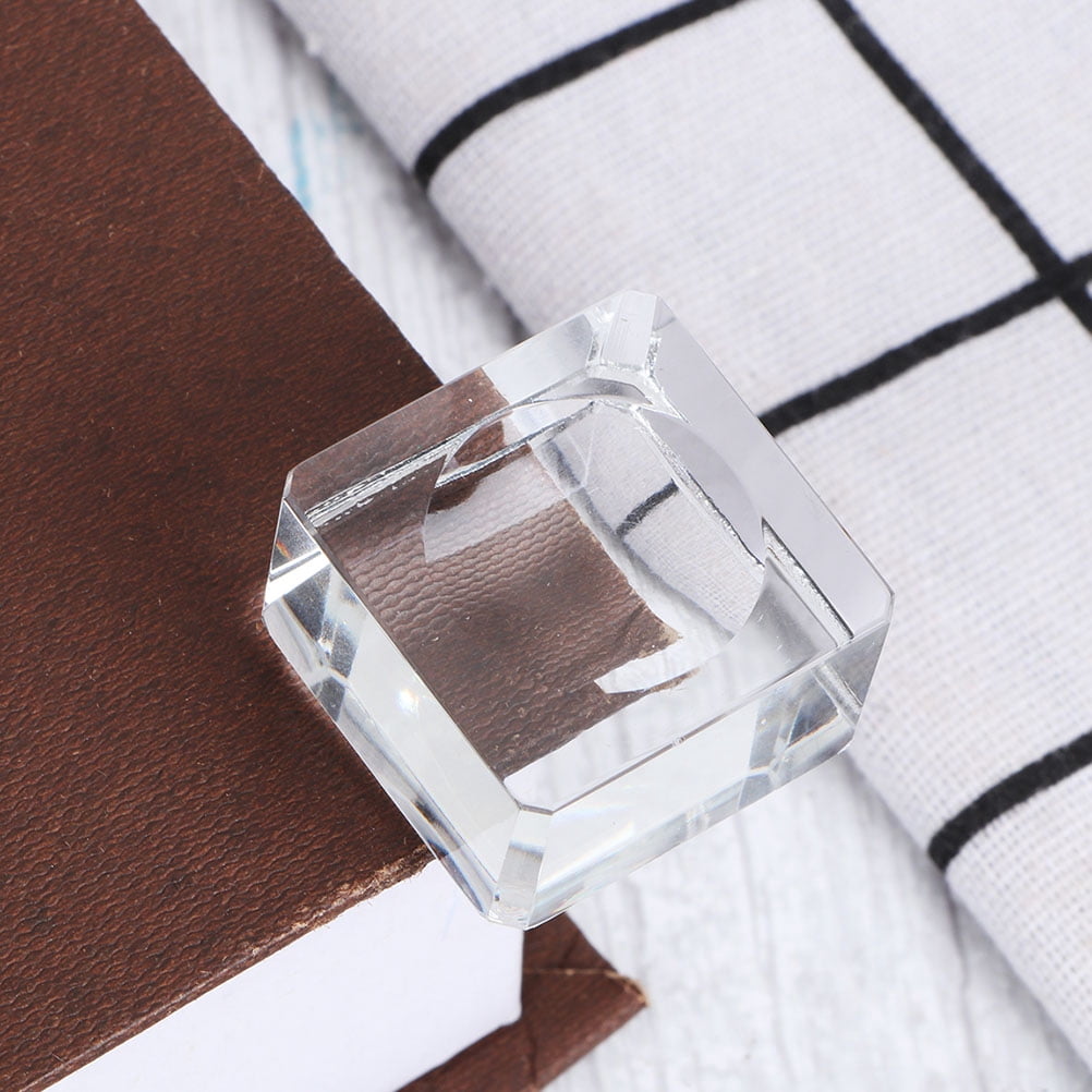 Masteelf Clear Acrylic Display Stand with Elegant Crystal Base, Perfect ...