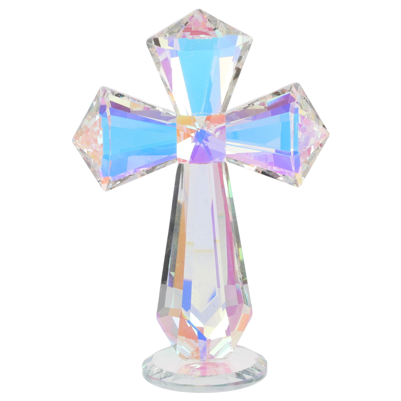 Masteelf Crystal Cross Paperweight Cross Decor For Shelf Christian ...
