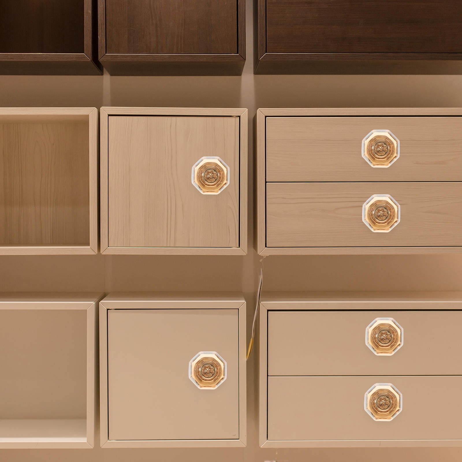 Masteelf Crystal Handle Cabinet Handles Drawer Clear Kitchen Cabinets Pulls - Walmart.com