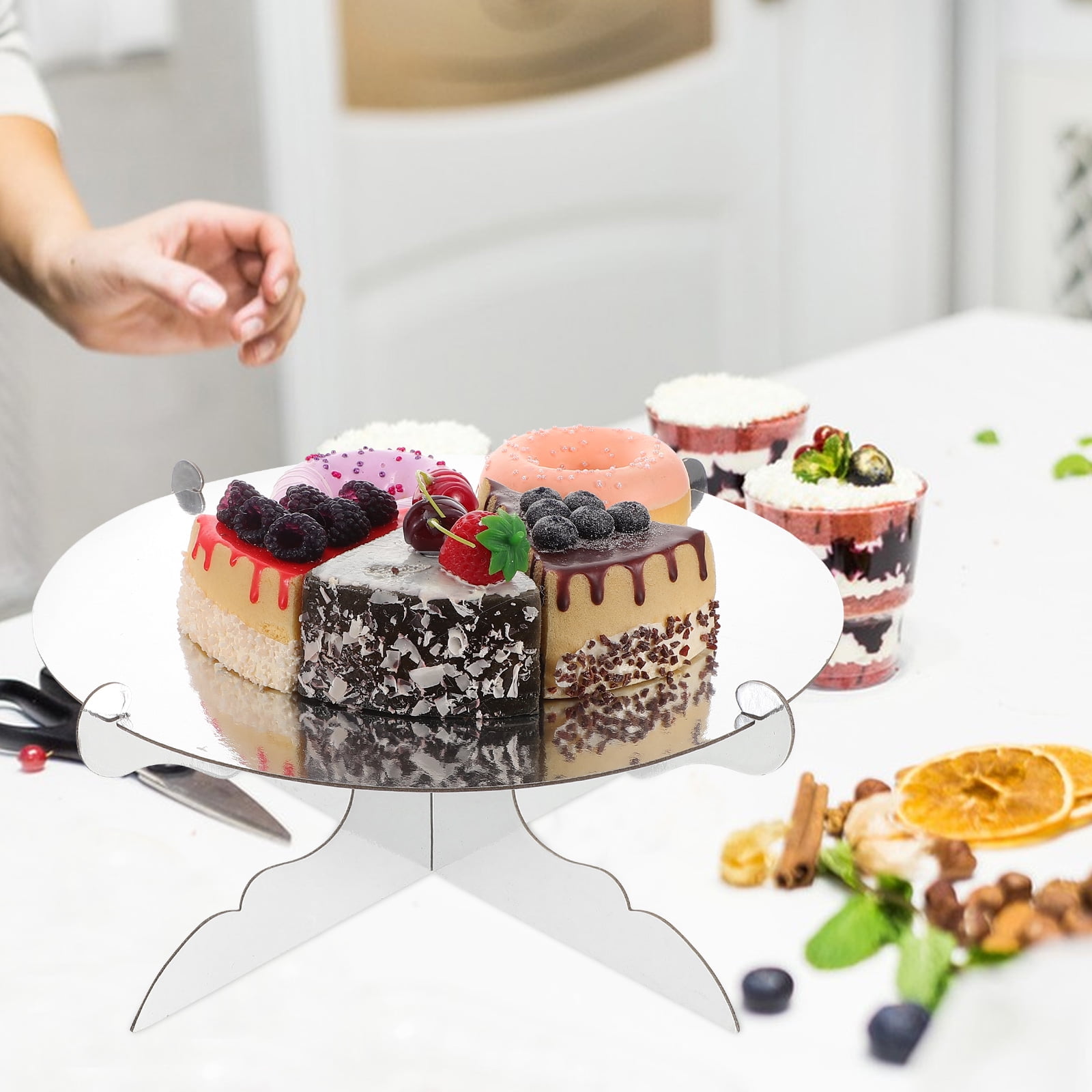 Masteelf Cupcake Cake Stand Tray Cardboard Cupcake Stand Paper Cake ...